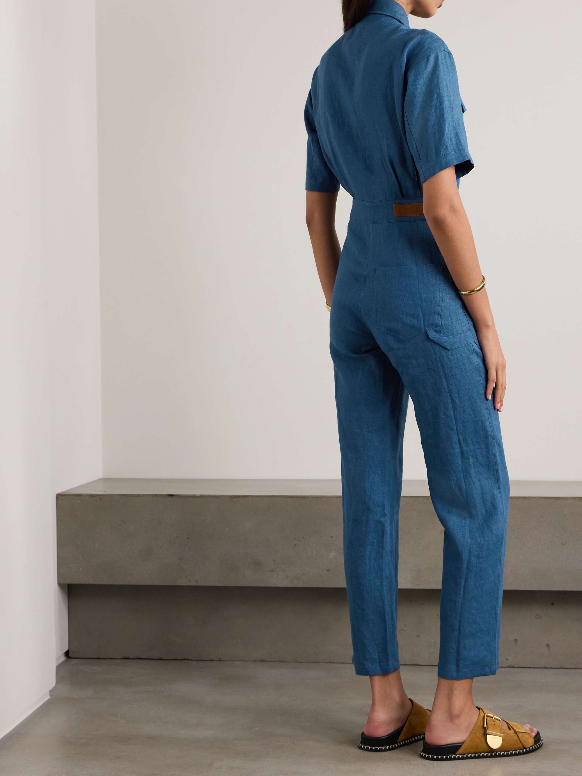 RIVET UTILITY Dynamo linen jumpsuit | NET-A-PORTER