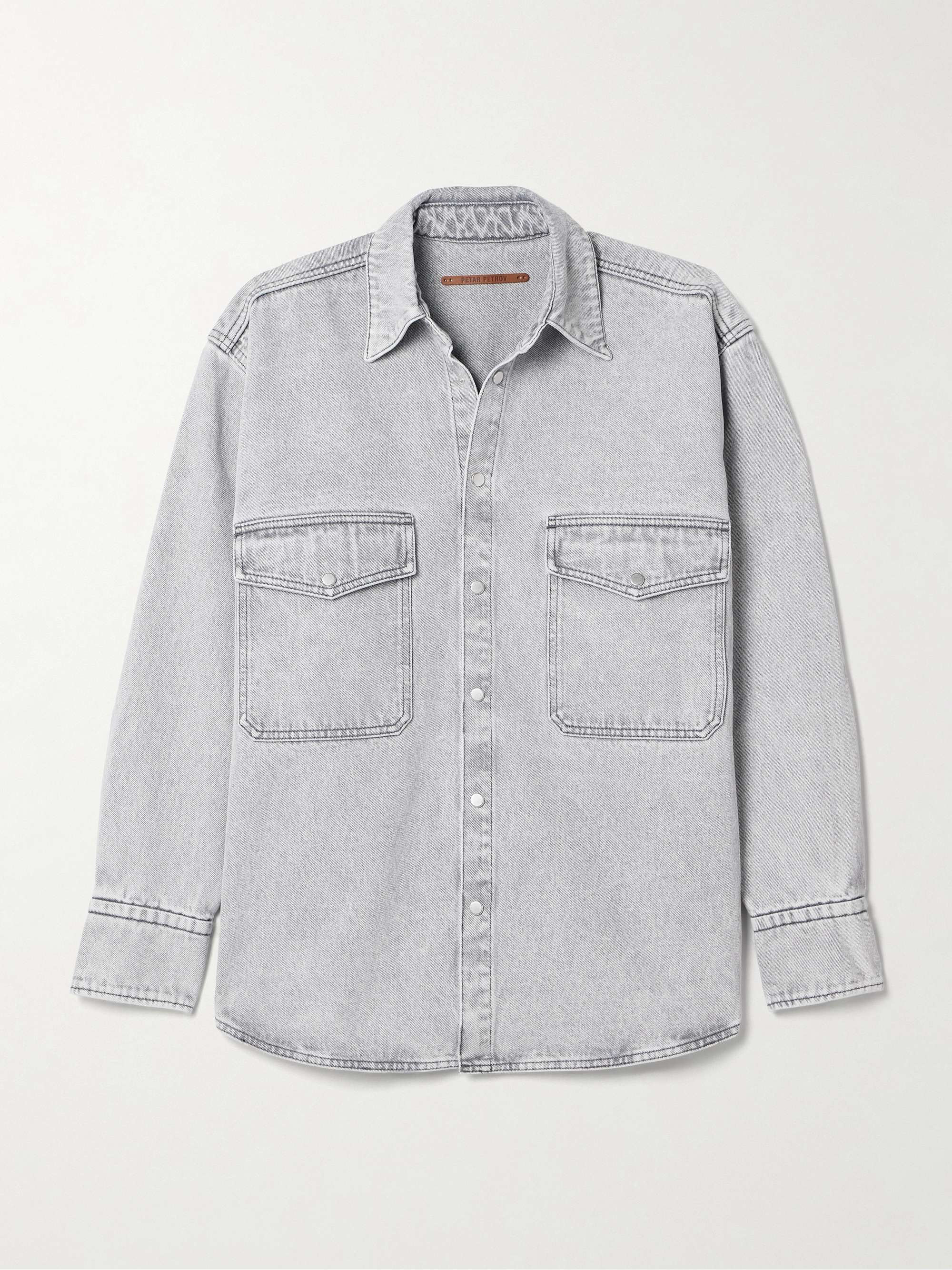 PETAR PETROV Get Up oversized denim shirt | NET-A-PORTER