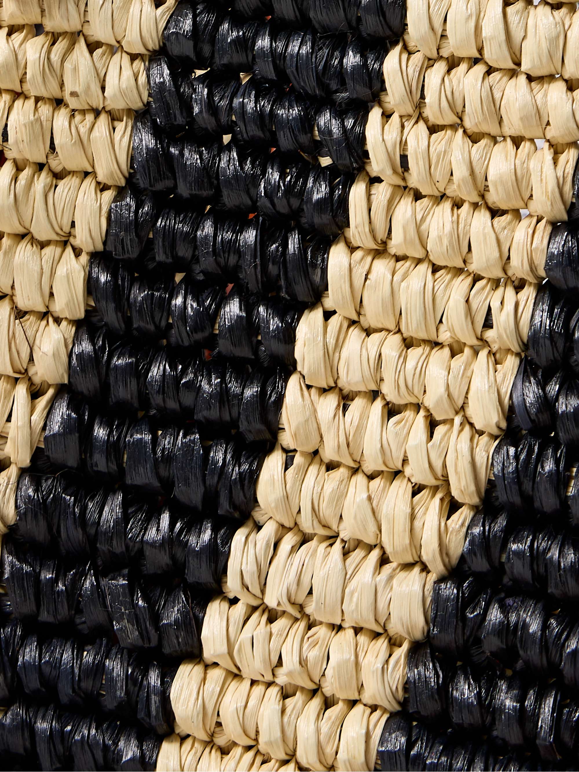 SENSI STUDIO Canasta leather-trimmed striped straw tote | NET-A-PORTER