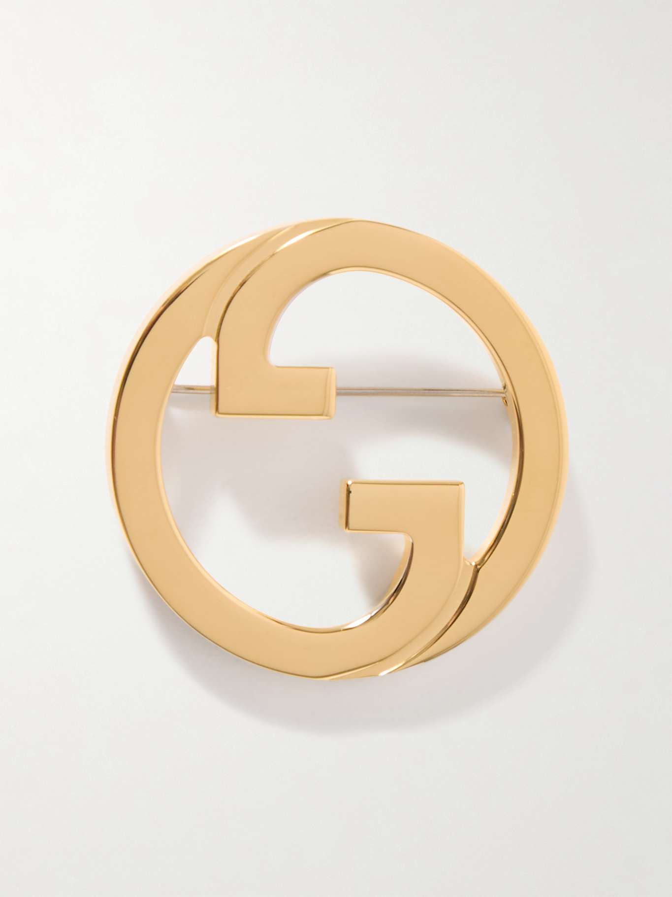 GUCCI Blondie gold-tone brooch | NET-A-PORTER