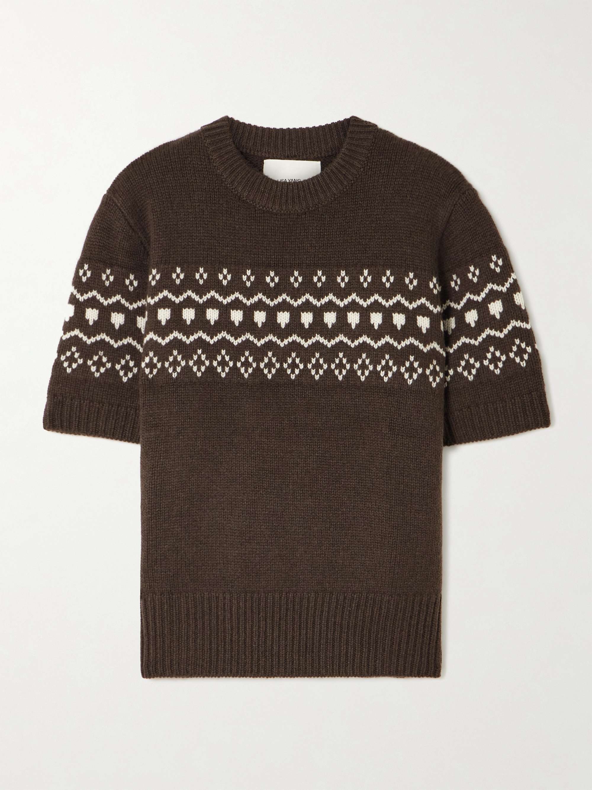 LISA YANG Ylva Fair Isle cashmere sweater | NET-A-PORTER