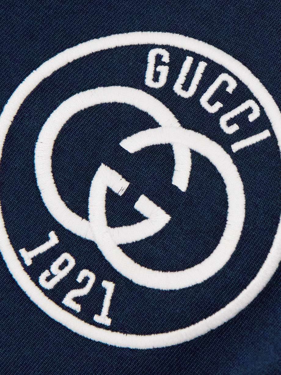 GUCCI Embroidered cotton-jersey T-shirt | NET-A-PORTER