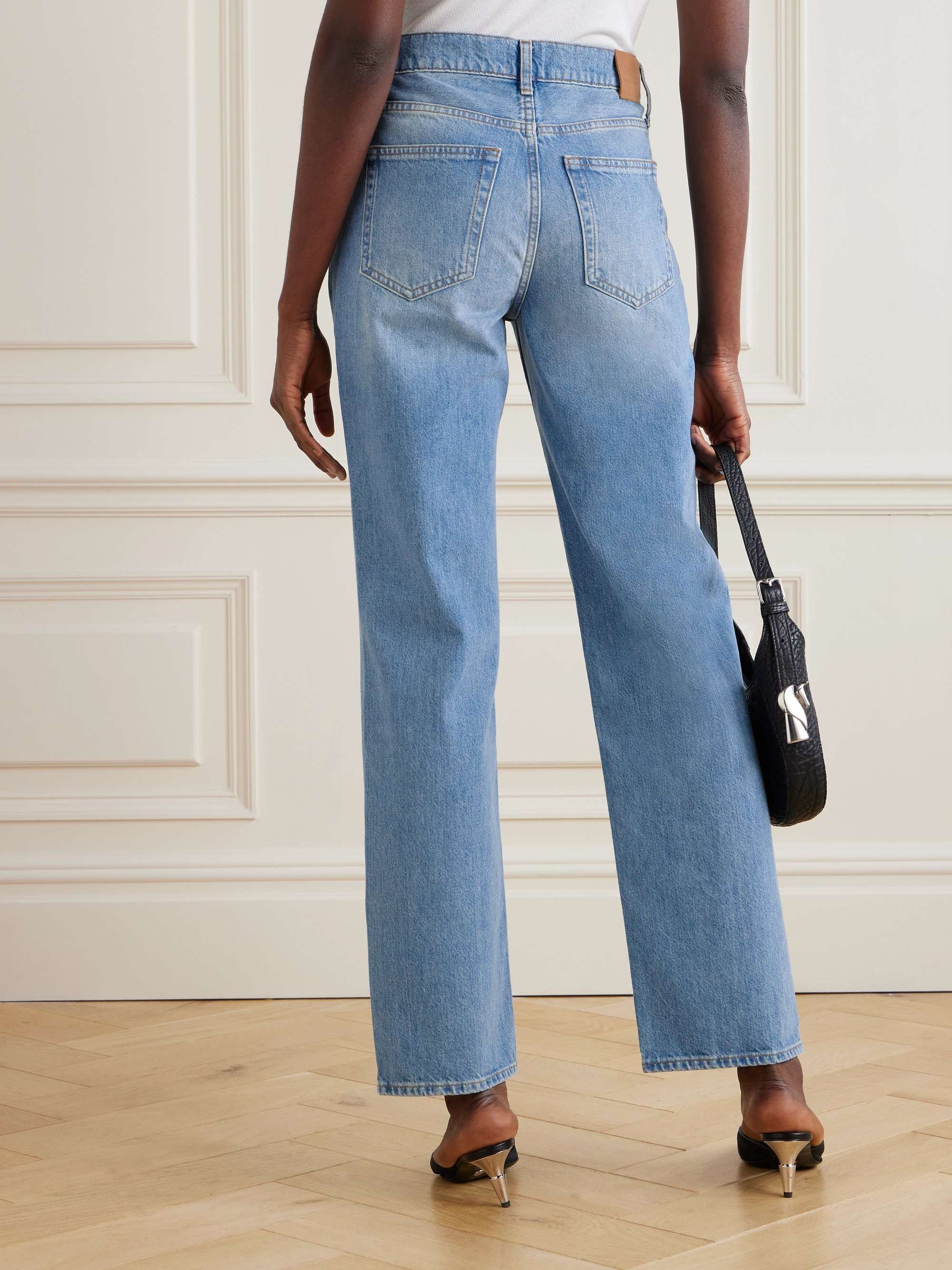ANINE BING Gavin high-rise straight-leg organic jeans | NET-A-PORTER