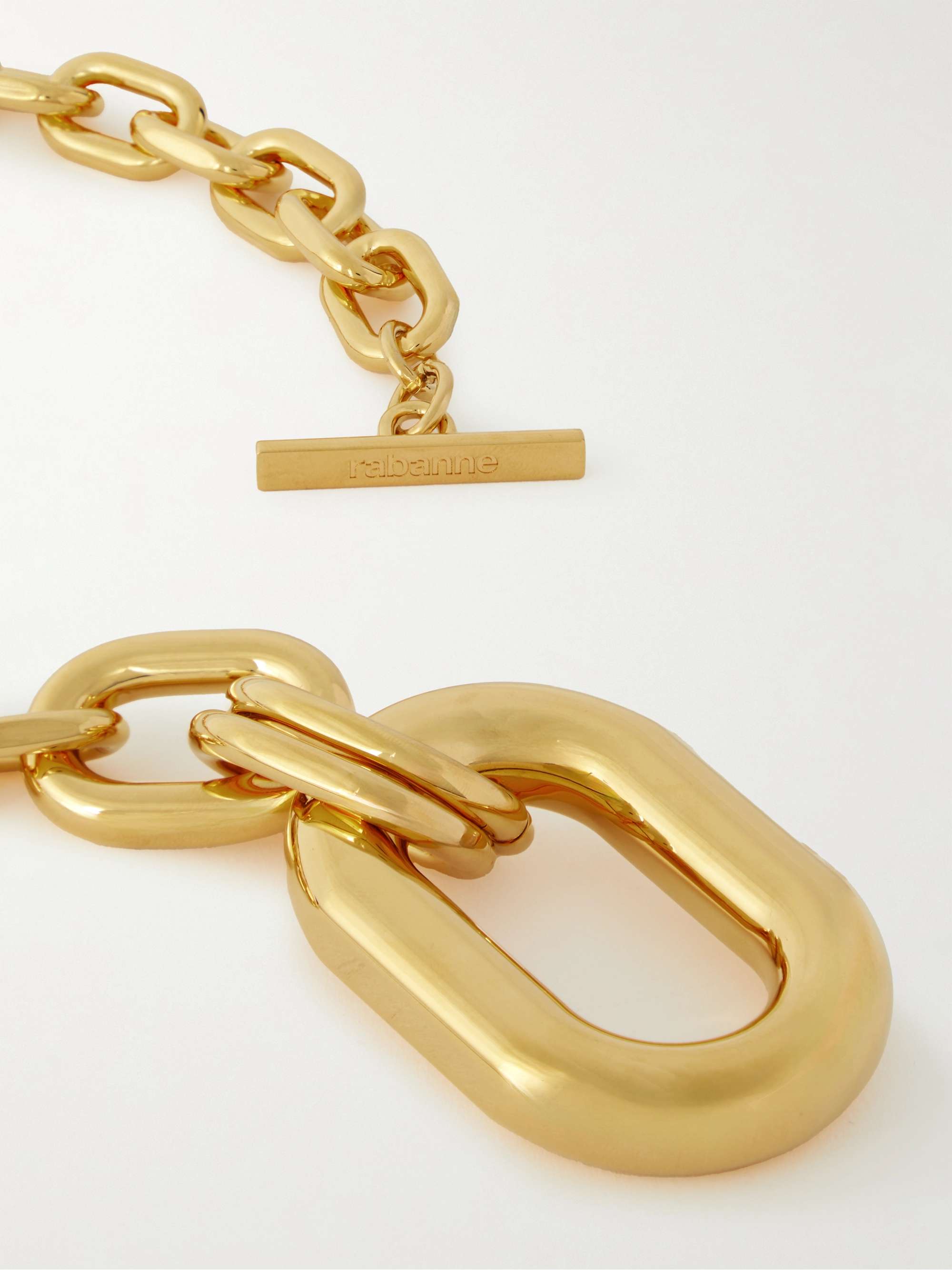 RABANNE Gold-tone necklace | NET-A-PORTER