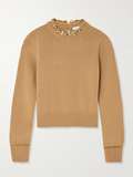 RABANNE Chainmail-embellished wool and cashmere-blend sweater | NET-A ...