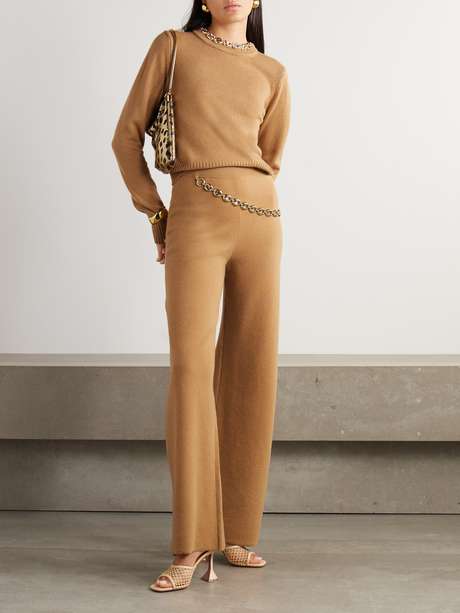 RABANNE Chainmail-embellished wool and cashmere-blend sweater | NET-A ...