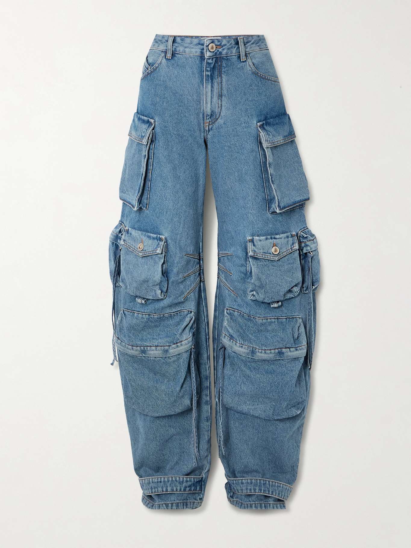 THE ATTICO Fern low-rise wide-leg cargo jeans | NET-A-PORTER