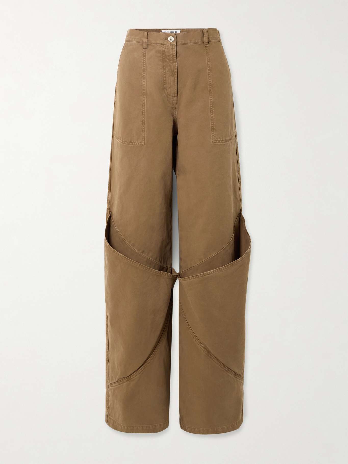THE ATTICO Layered paneled boyfriend jeans | NET-A-PORTER