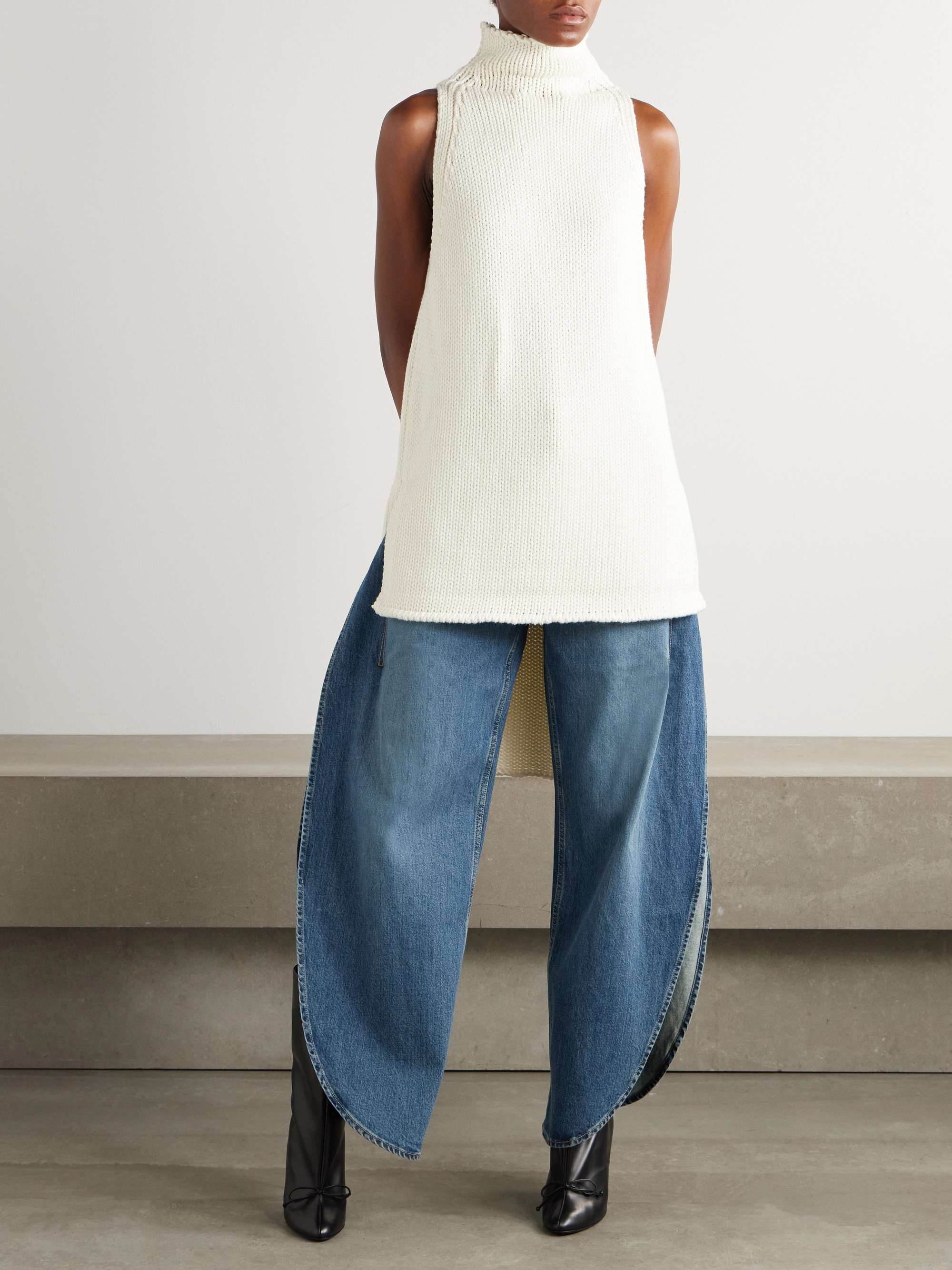 ALAÏA High-rise barrel-leg jeans | NET-A-PORTER