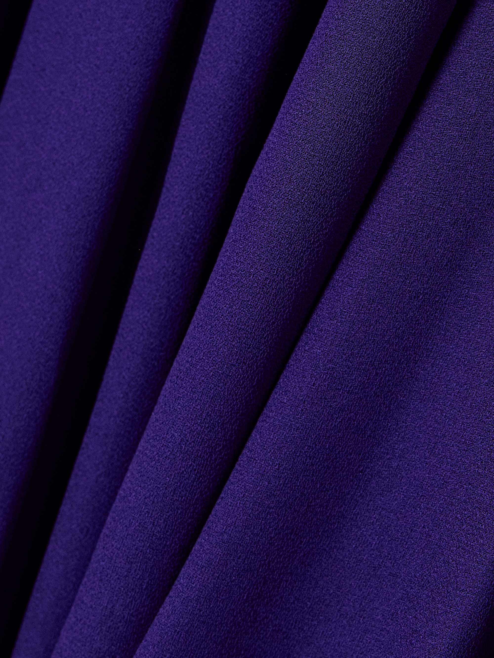 ALAÏA Asymmetric gathered draped georgette top | NET-A-PORTER