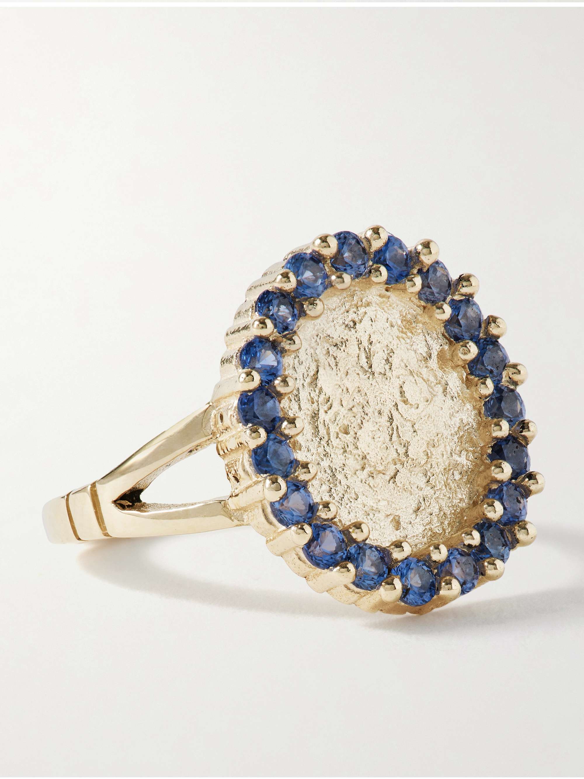 BLEUE BURNHAM Truth to Nature 9-karat recycled gold labroratory-grown ...