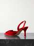 MANOLO BLAHNIK Maysli 70 buckled velvet slingback pumps | NET-A-PORTER