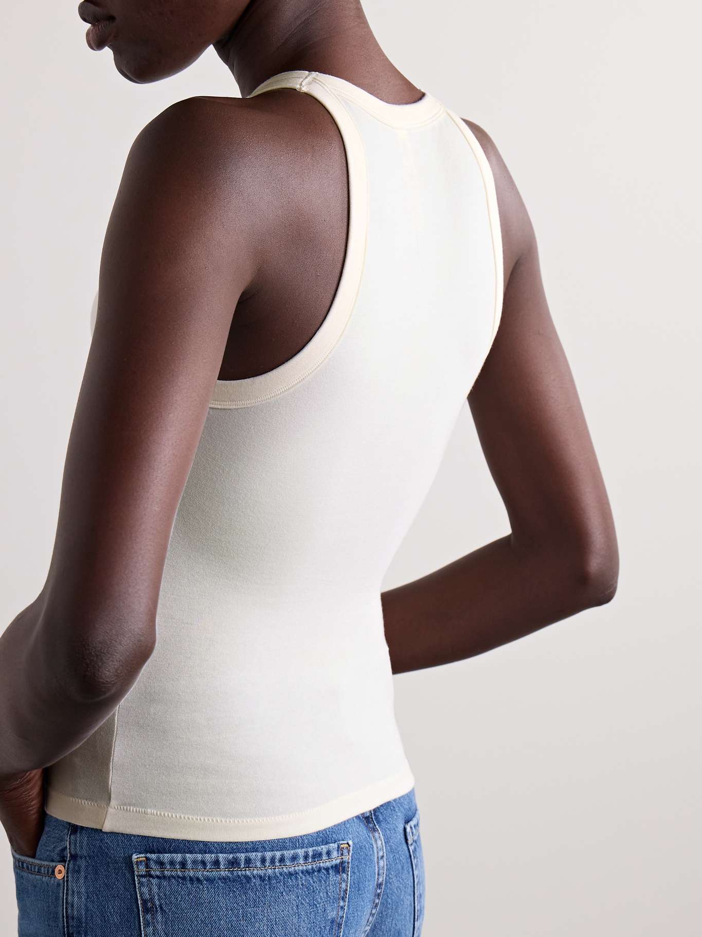 SKIMS Crew Neck Tank - Marble | NET-A-PORTER