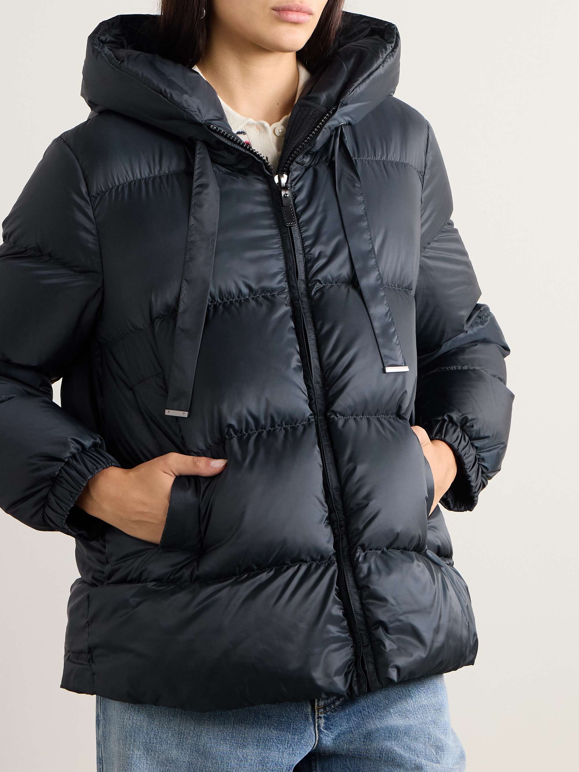 MAX MARA The Cube Seia hooded quilted shell down jacket | NET-A-PORTER