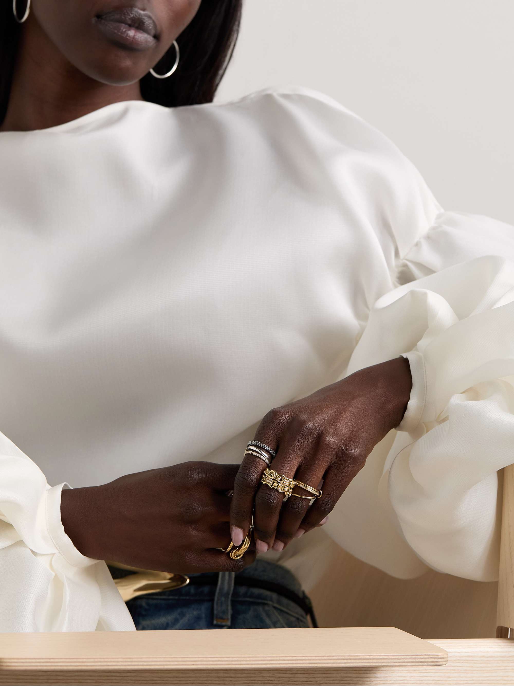 SPINELLI KILCOLLIN Serpens medium 18-karat gold ring | NET-A-PORTER