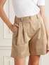 TOTEME Pleated organic cotton-twill shorts | NET-A-PORTER