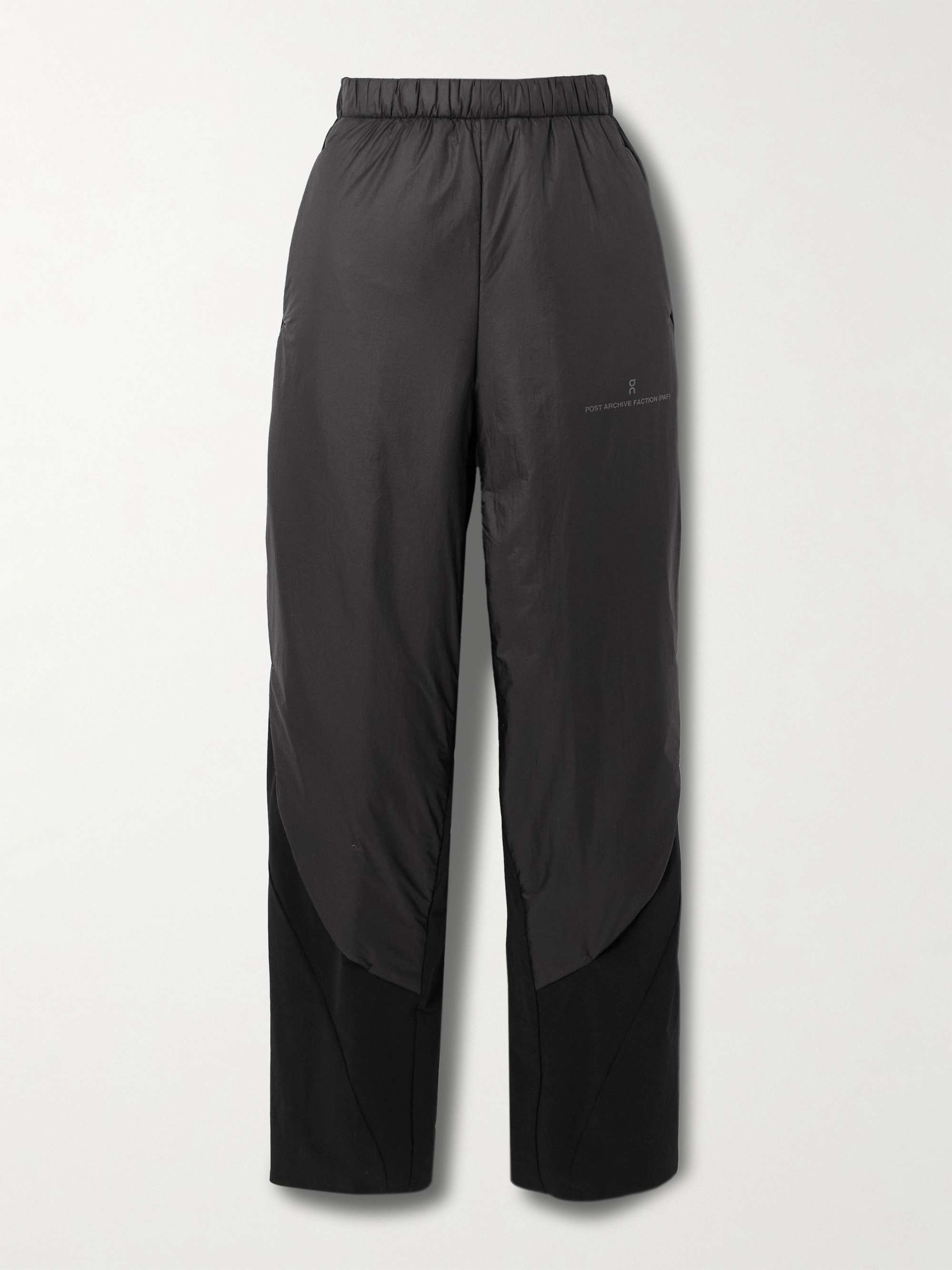 ON + POST ARCHIVE FACTION Zero recycled-ripstop and shell tapered pants ...