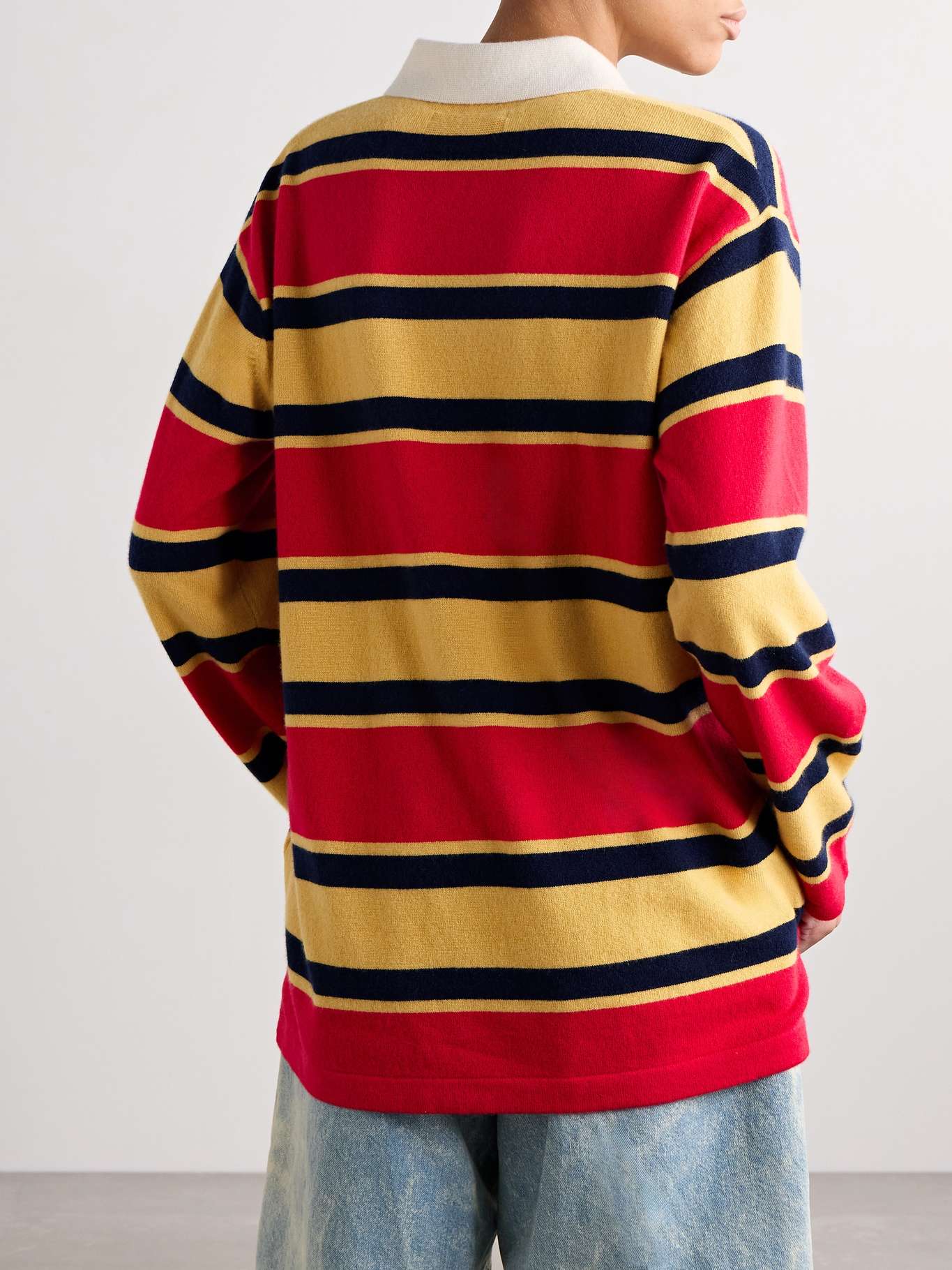 GUEST IN RESIDENCE Rugby striped cashmere sweater | NET-A-PORTER