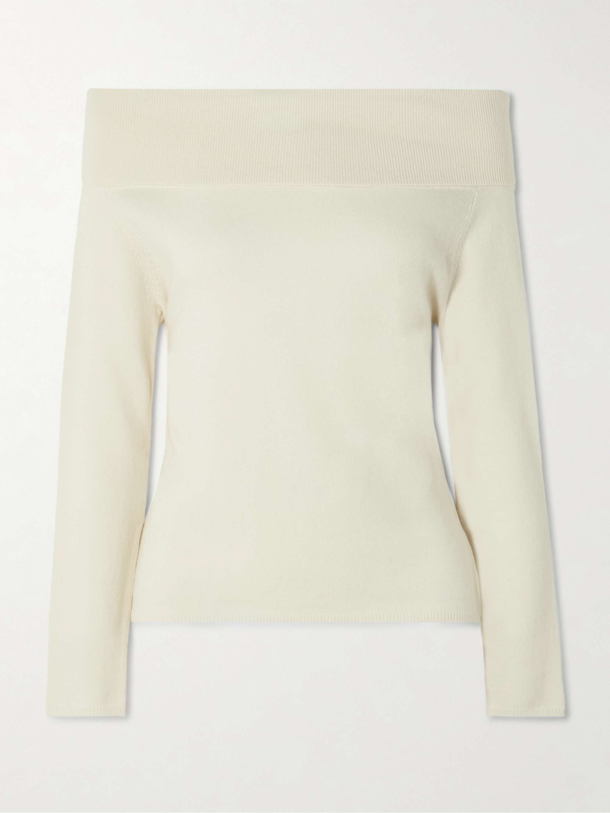 ALLUDE Off-the-shoulder cashmere sweater | NET-A-PORTER