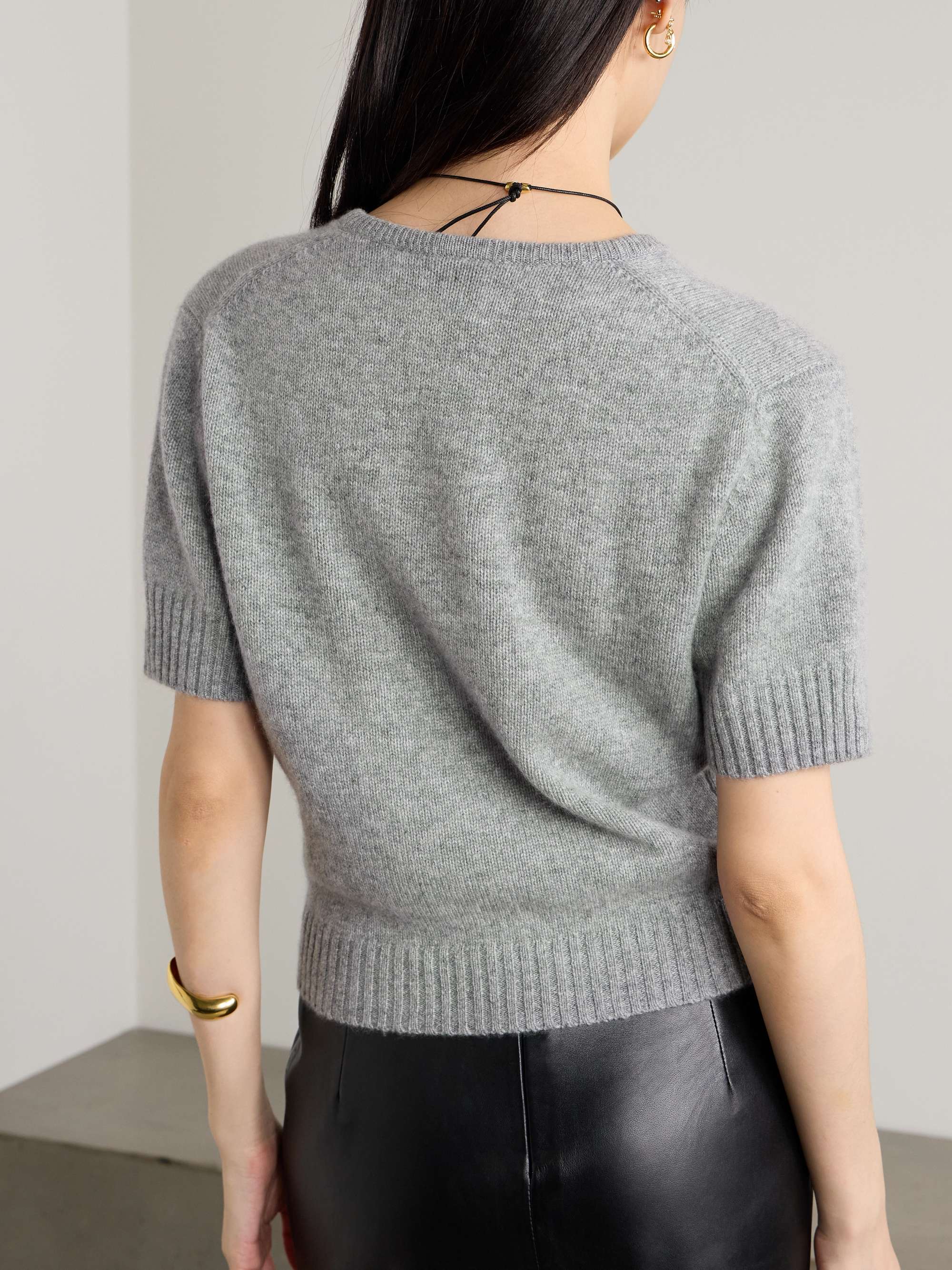 ALLUDE Cropped cashmere sweater | NET-A-PORTER
