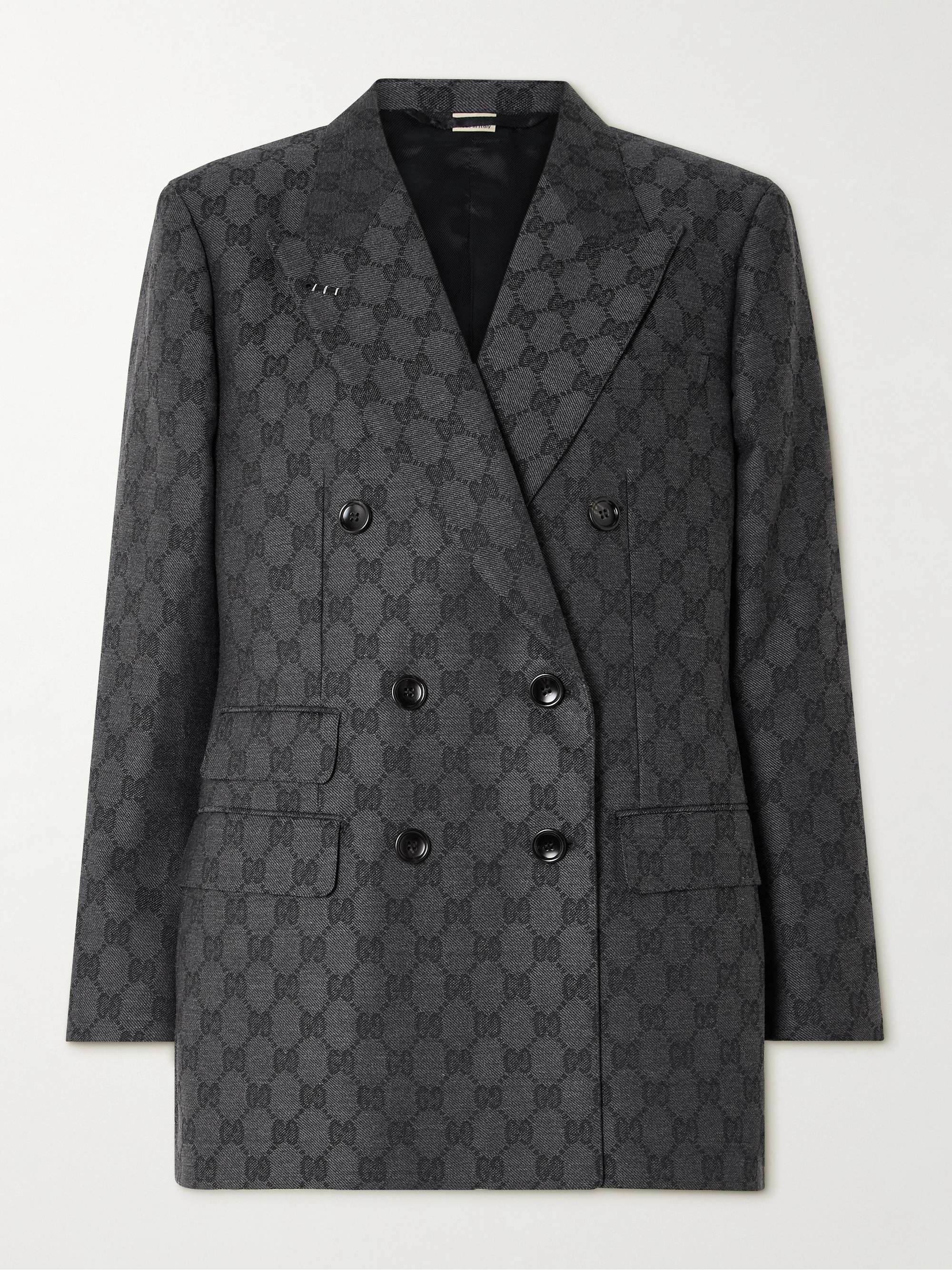 GUCCI Double-breasted wool-jacquard blazer | NET-A-PORTER
