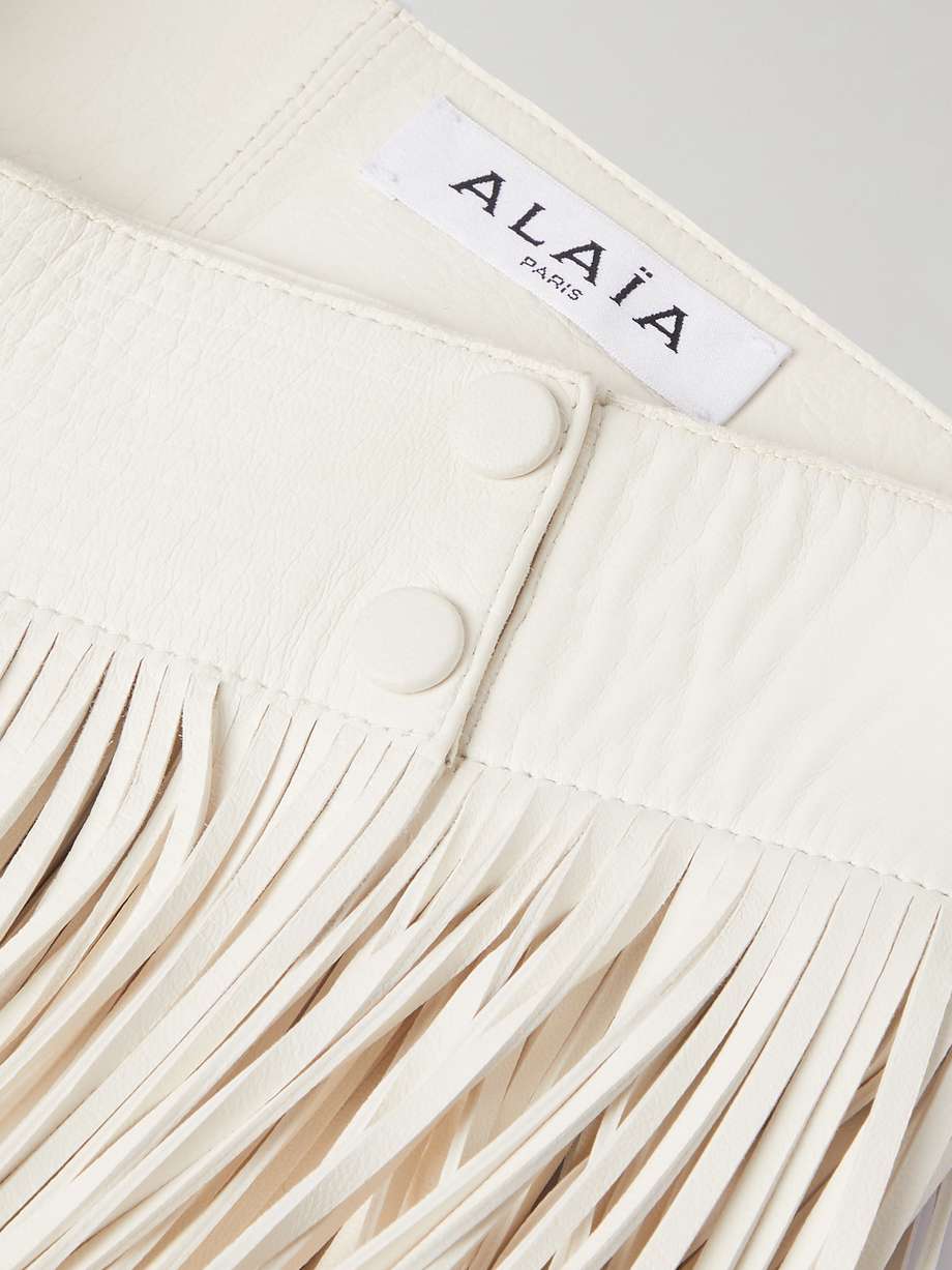 ALAÏA Fringed leather belt | NET-A-PORTER