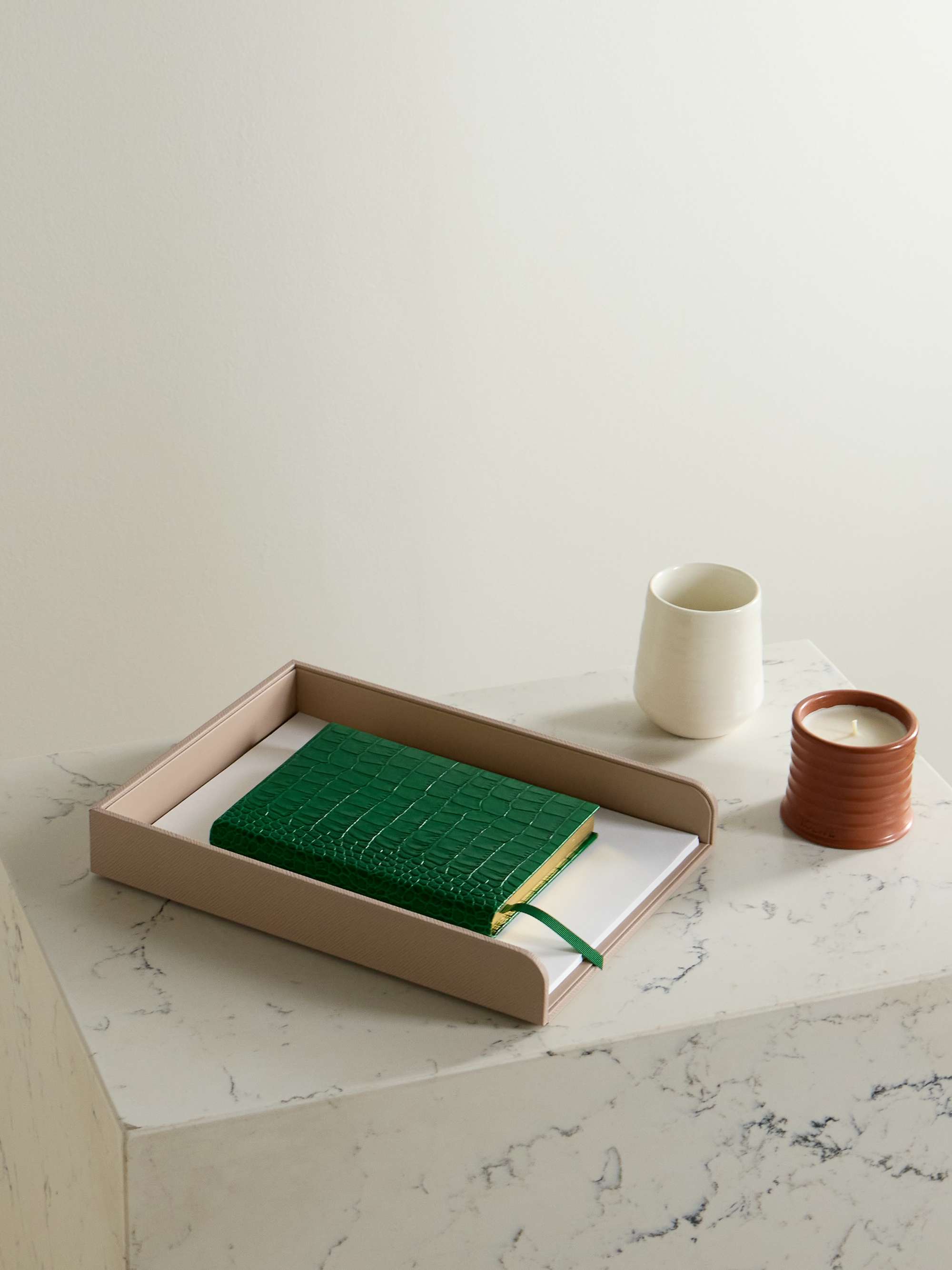 SMYTHSON Panama textured-leather A4 paper tray | NET-A-PORTER