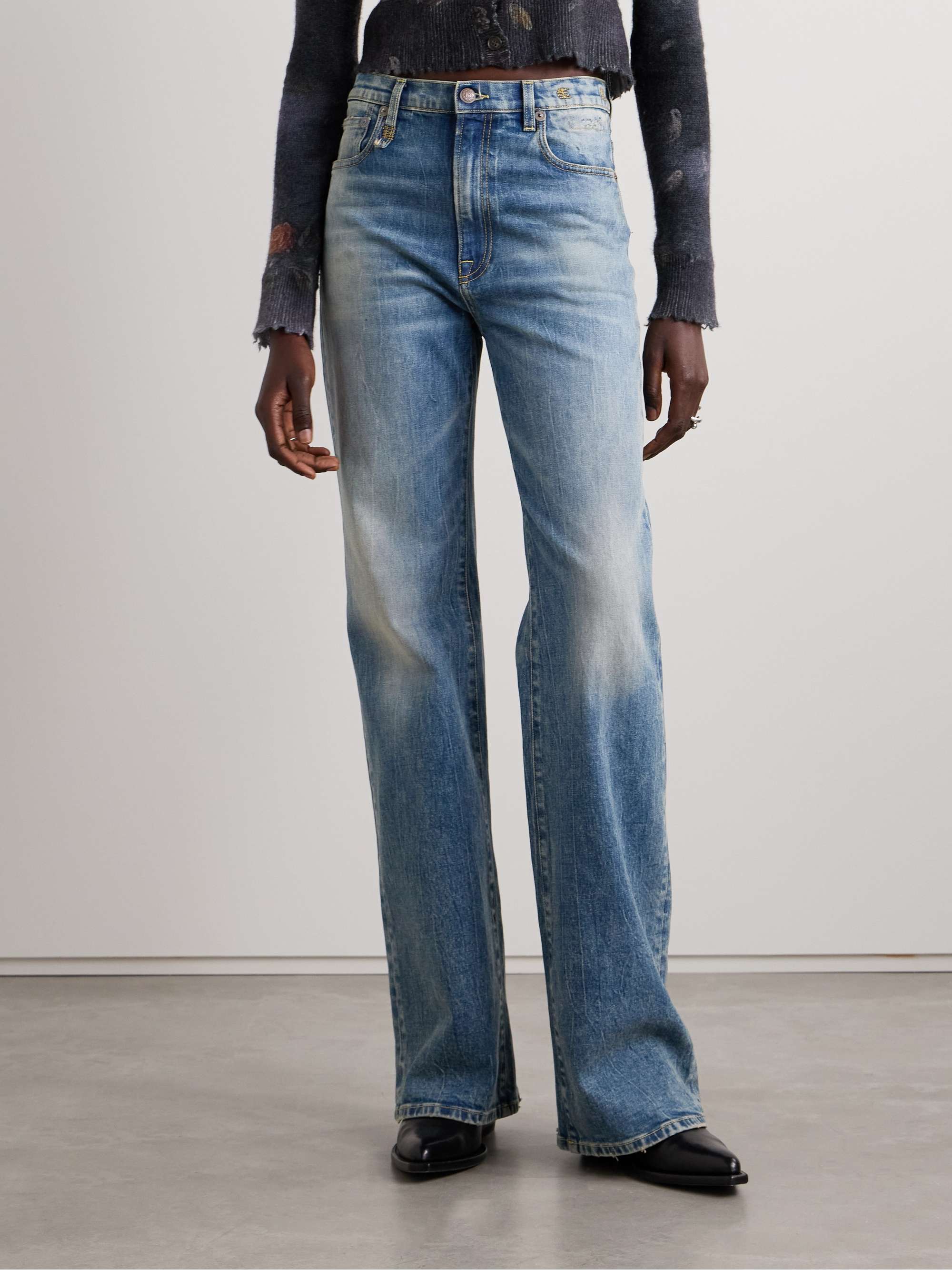 R13 Jane high-rise wide-leg jeans | NET-A-PORTER