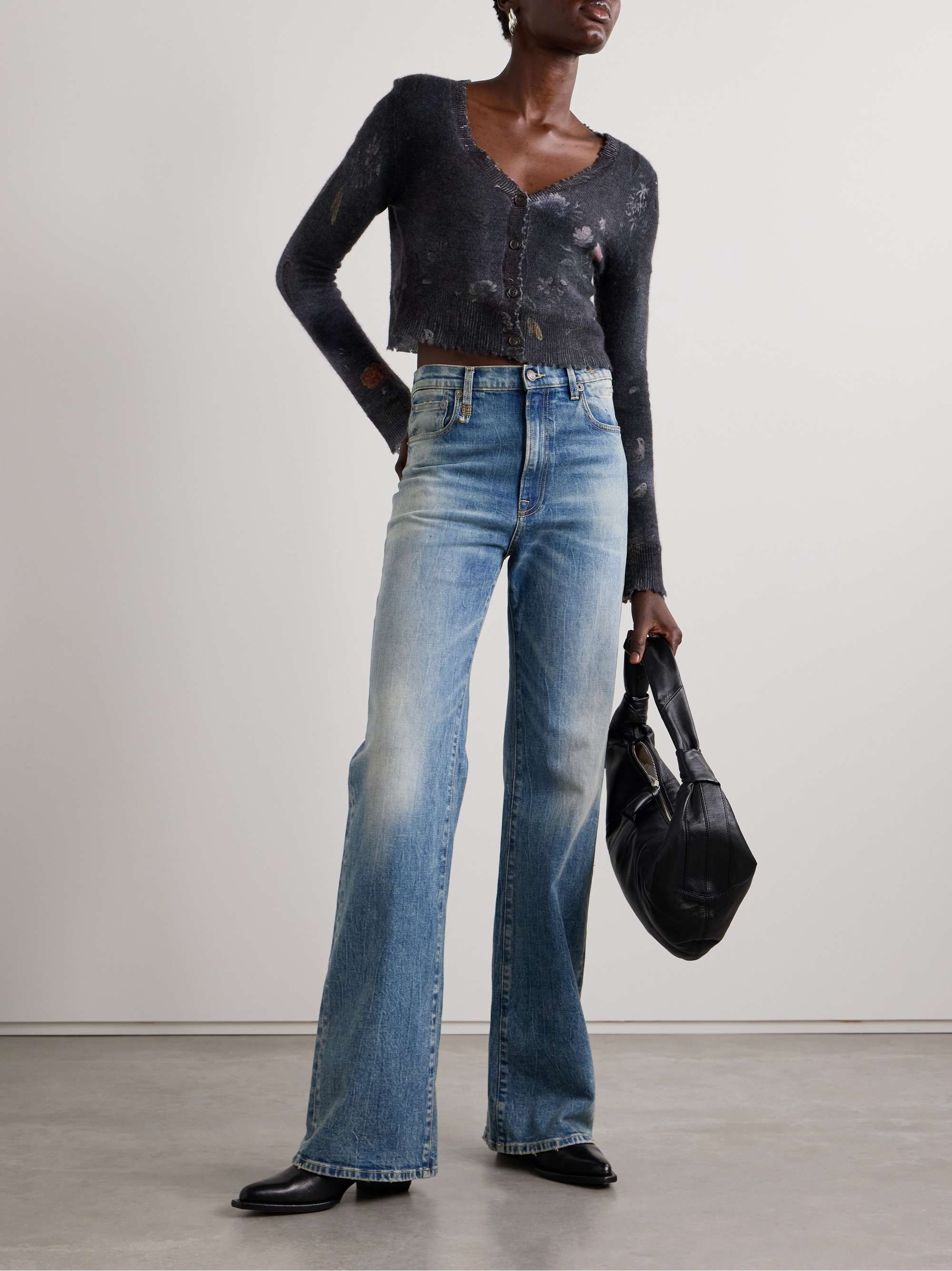 R13 Jane high-rise wide-leg jeans | NET-A-PORTER