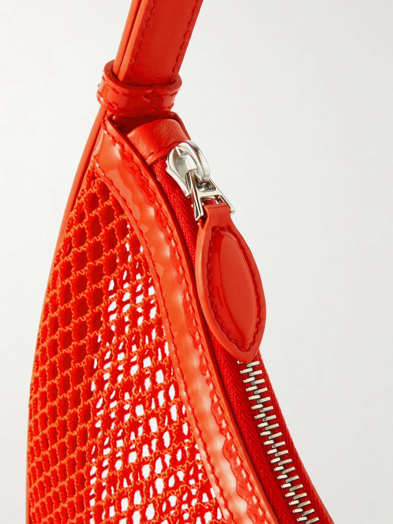 ALAÏA Demi embellished leather-trimmed mesh shoulder bag | NET-A-PORTER