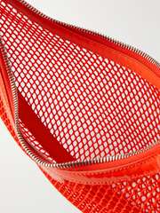 ALAÏA Demi embellished leather-trimmed mesh shoulder bag | NET-A-PORTER