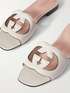 GUCCI Cutout leather slides | NET-A-PORTER