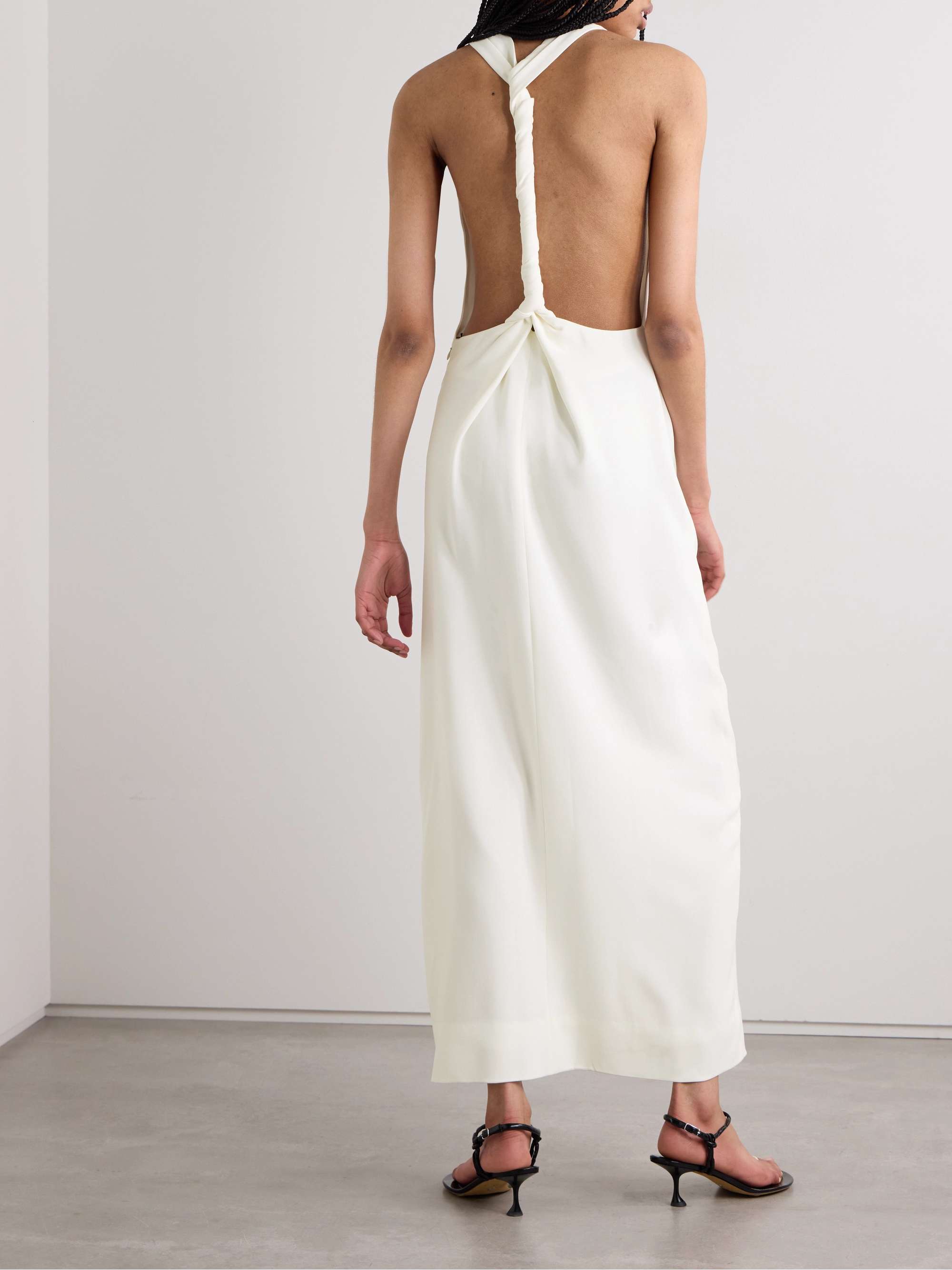 PROENZA SCHOULER Selena twisted open-back crepe gown | NET-A-PORTER