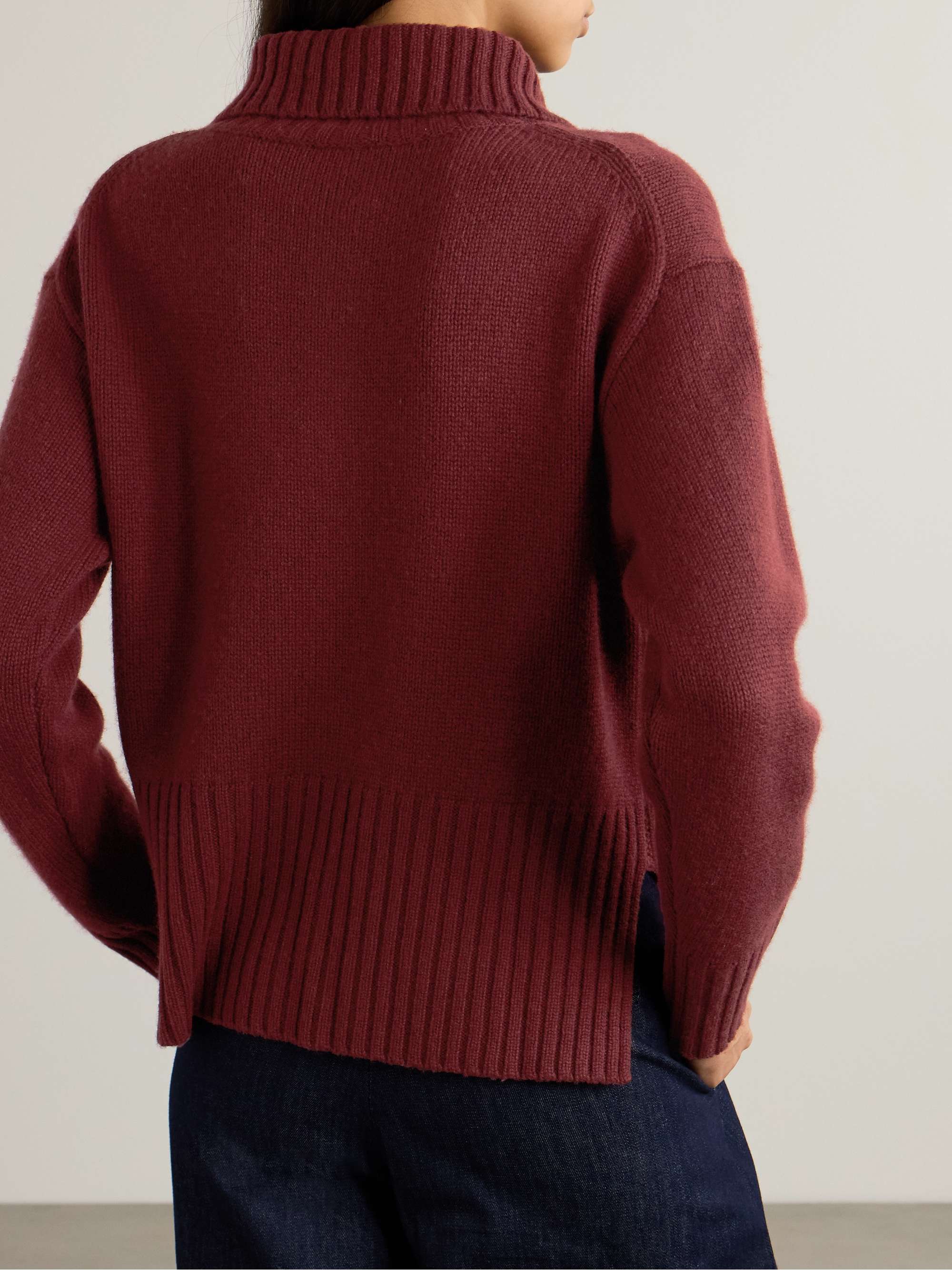 ALLUDE Troyer wool and cashmere-blend sweater | NET-A-PORTER