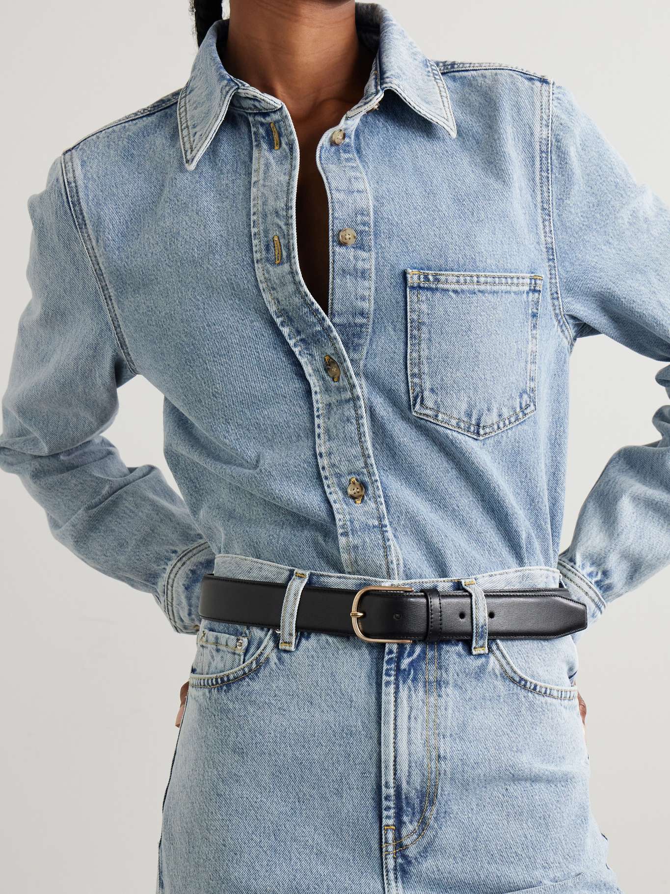 TOTEME Leather belt | NET-A-PORTER