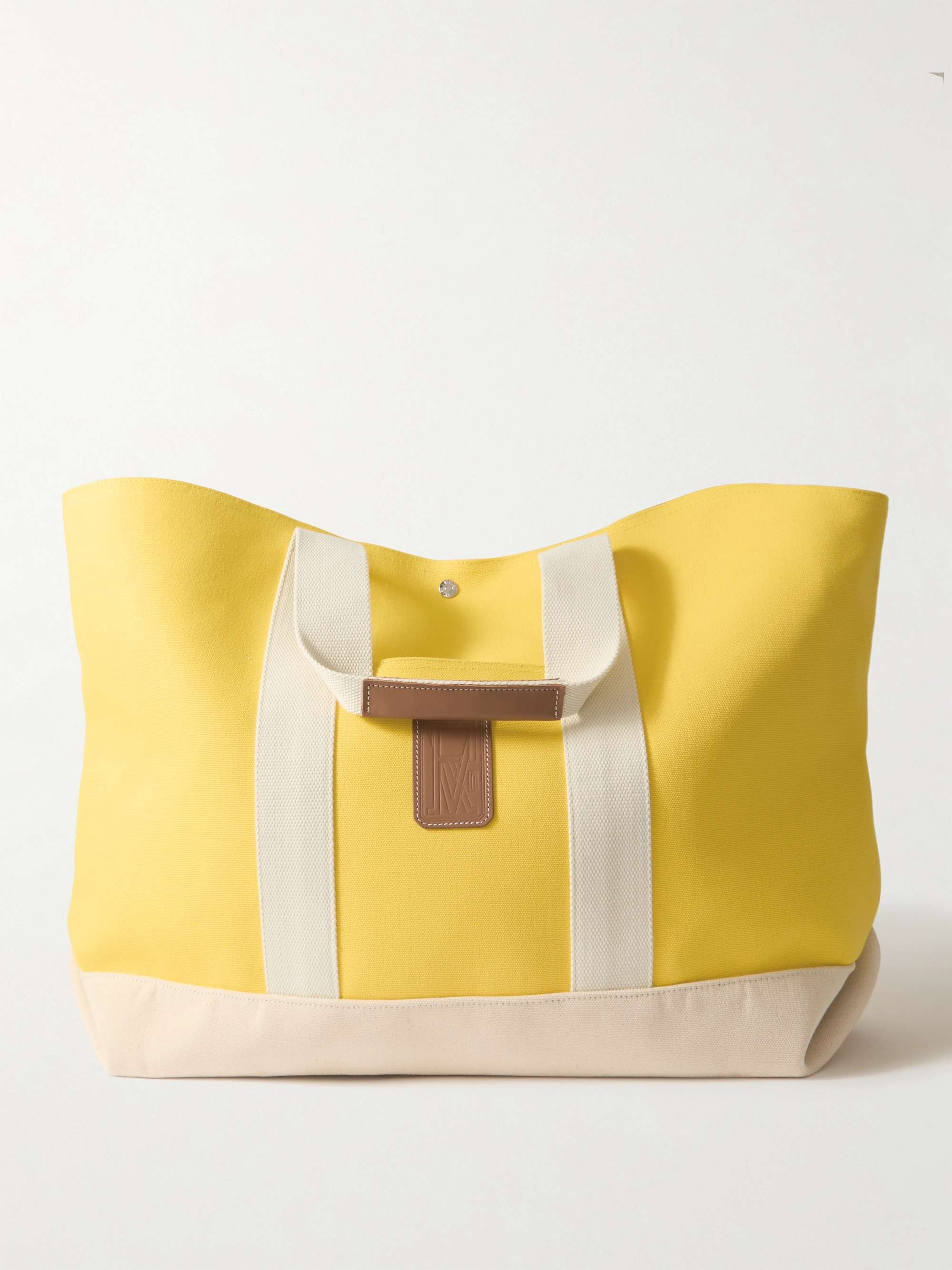 RUE DE VERNEUIL St Paul Tool extra large leather and webbing-trimmed ...