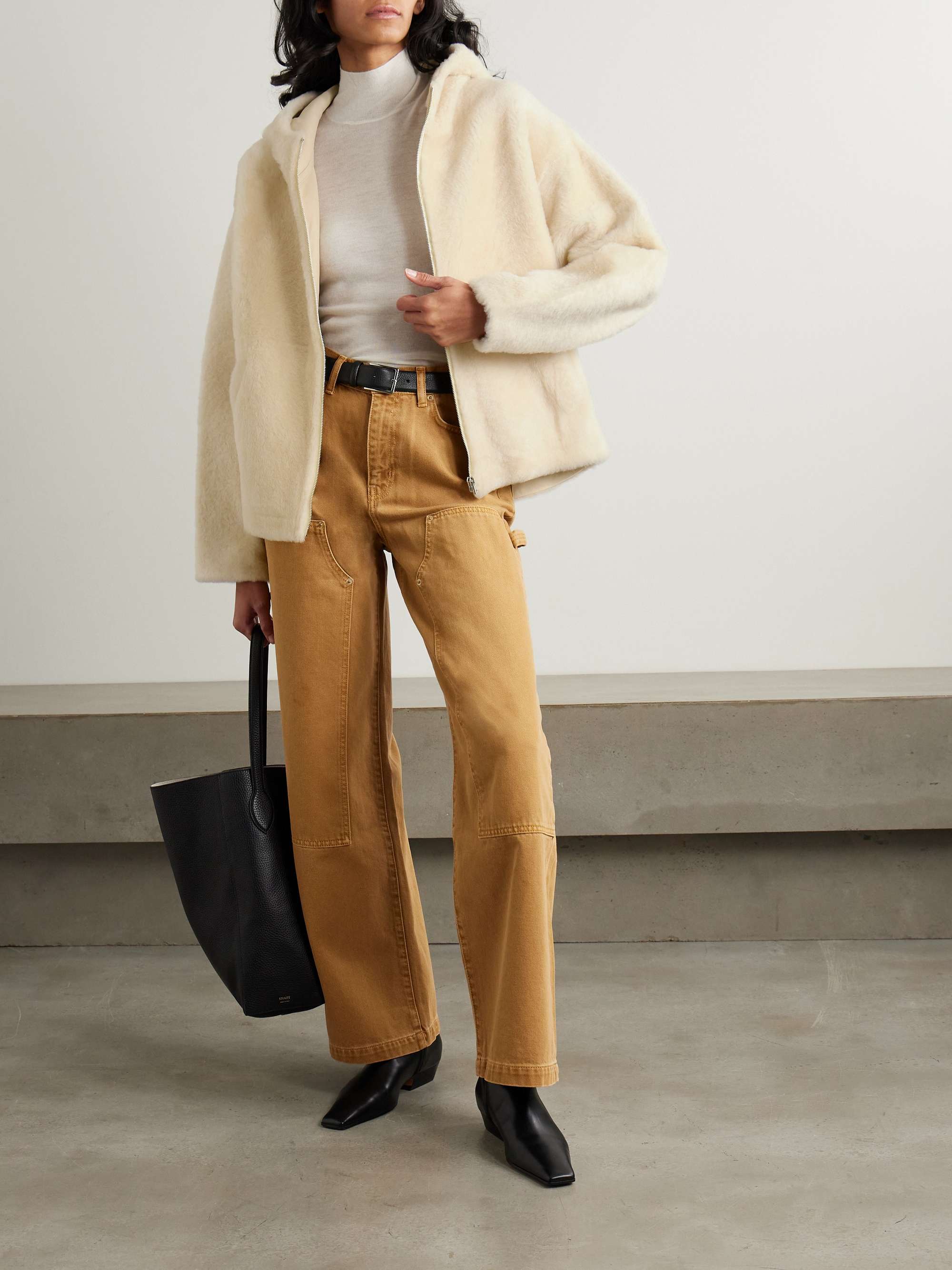 YVES SALOMON Hooded shearling jacket | NET-A-PORTER