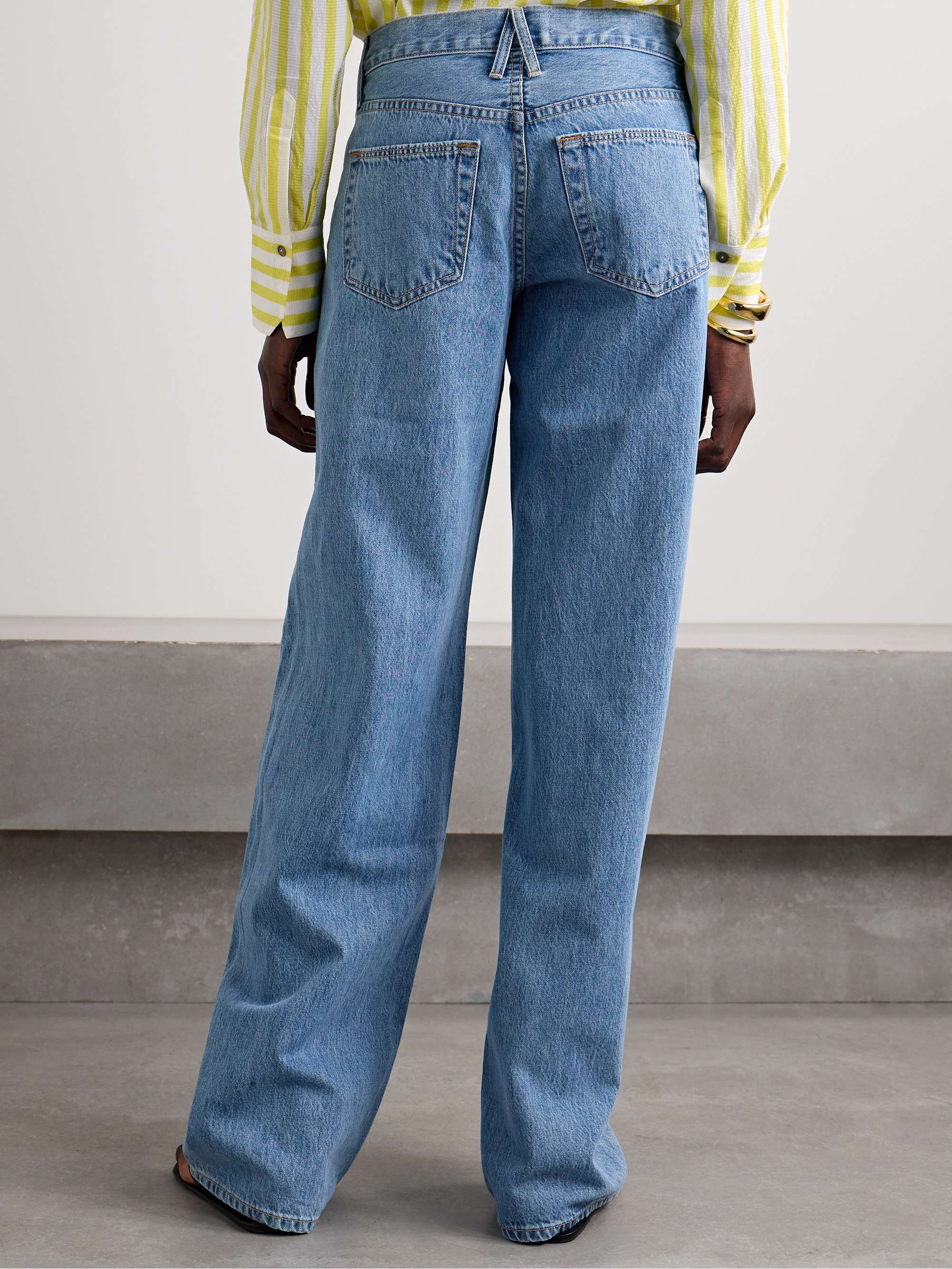 SLVRLAKE Mica low-rise wide-leg organic jeans | NET-A-PORTER