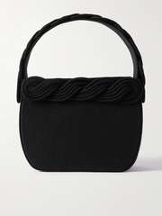 DESTREE Gio cord-embellished crepe shoulder bag | NET-A-PORTER