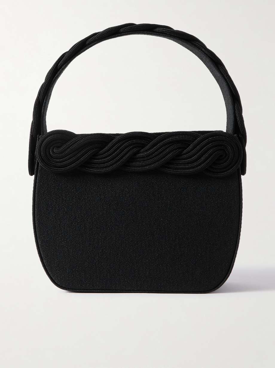 DESTREE Gio cord-embellished crepe shoulder bag | NET-A-PORTER