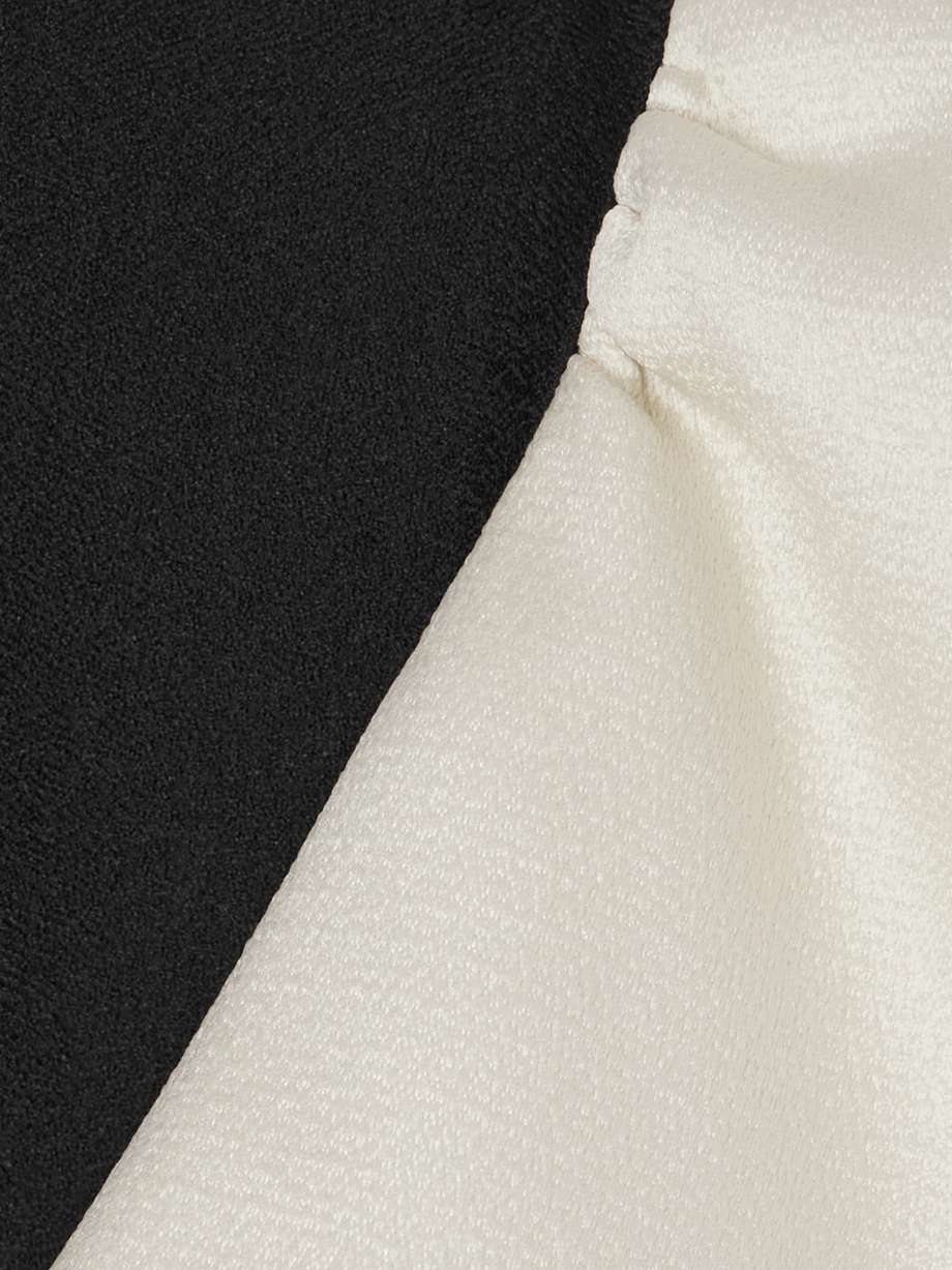 DESTREE Franz asymmetric two-tone crepe midi dress | NET-A-PORTER