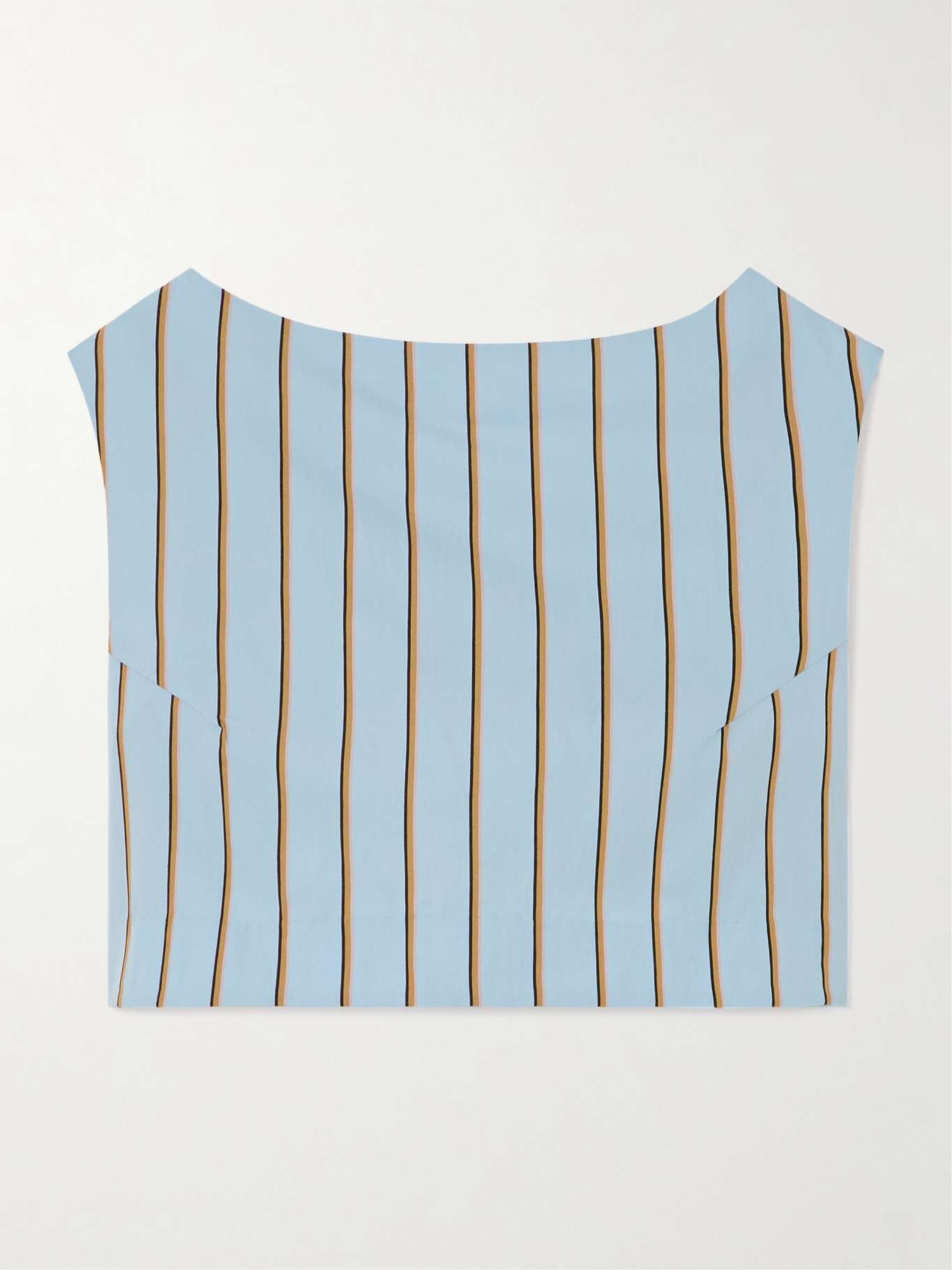 DESTREE Richard cropped striped twill top | NET-A-PORTER