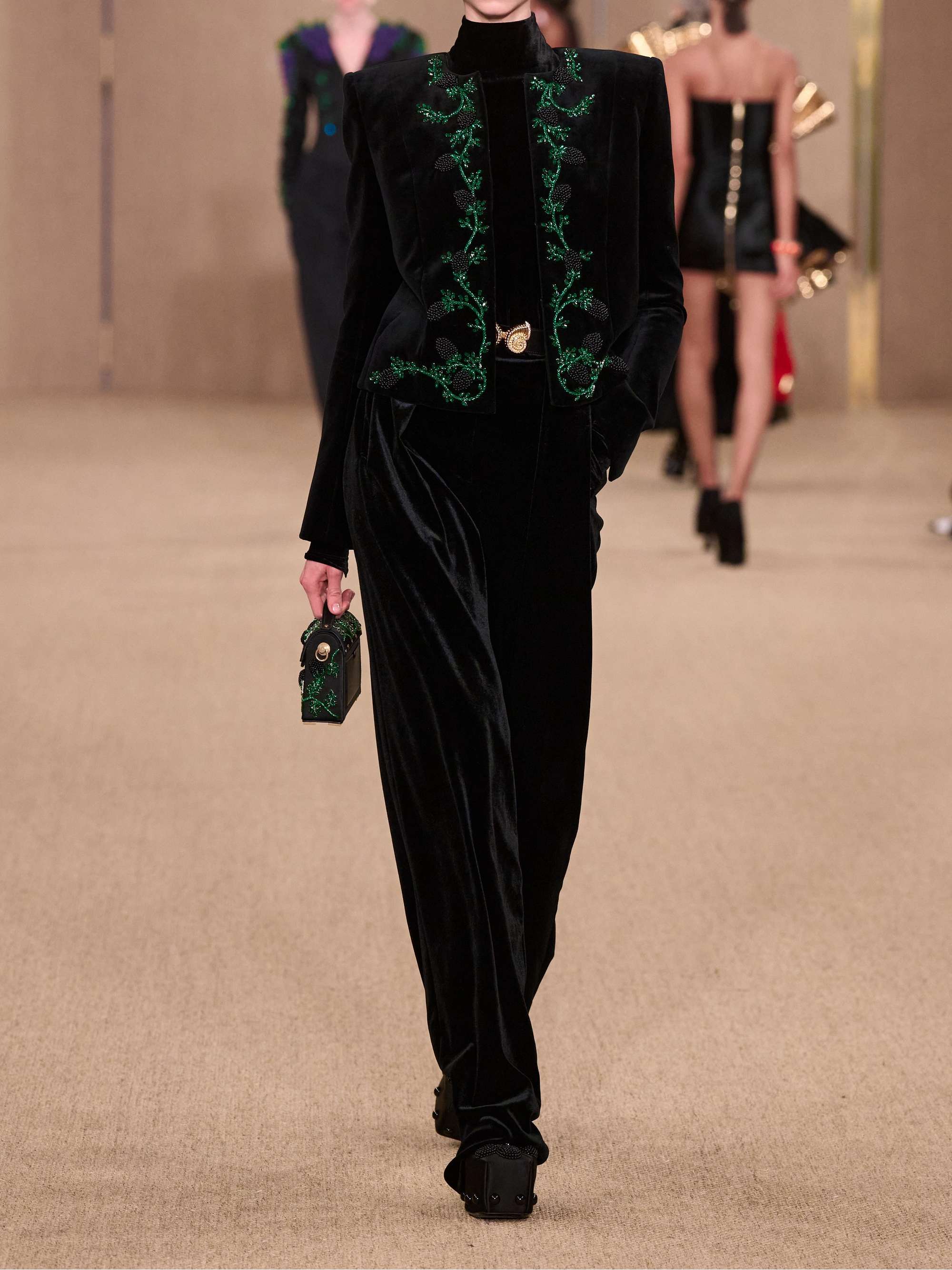 BALMAIN Embellished cotton-velvet jacket | NET-A-PORTER