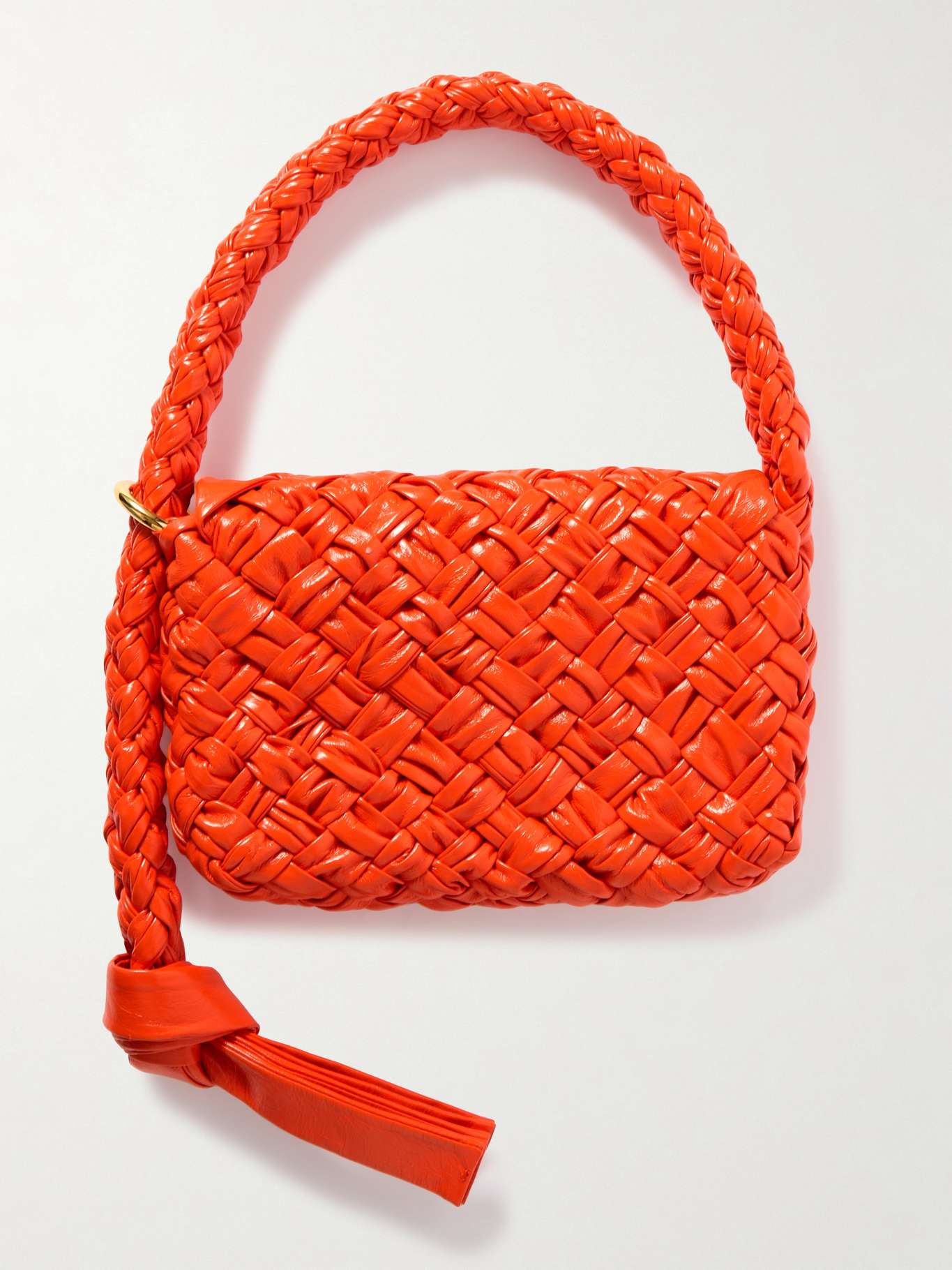 BOTTEGA VENETA Kalimero Città gathered intrecciato leather shoulder bag ...