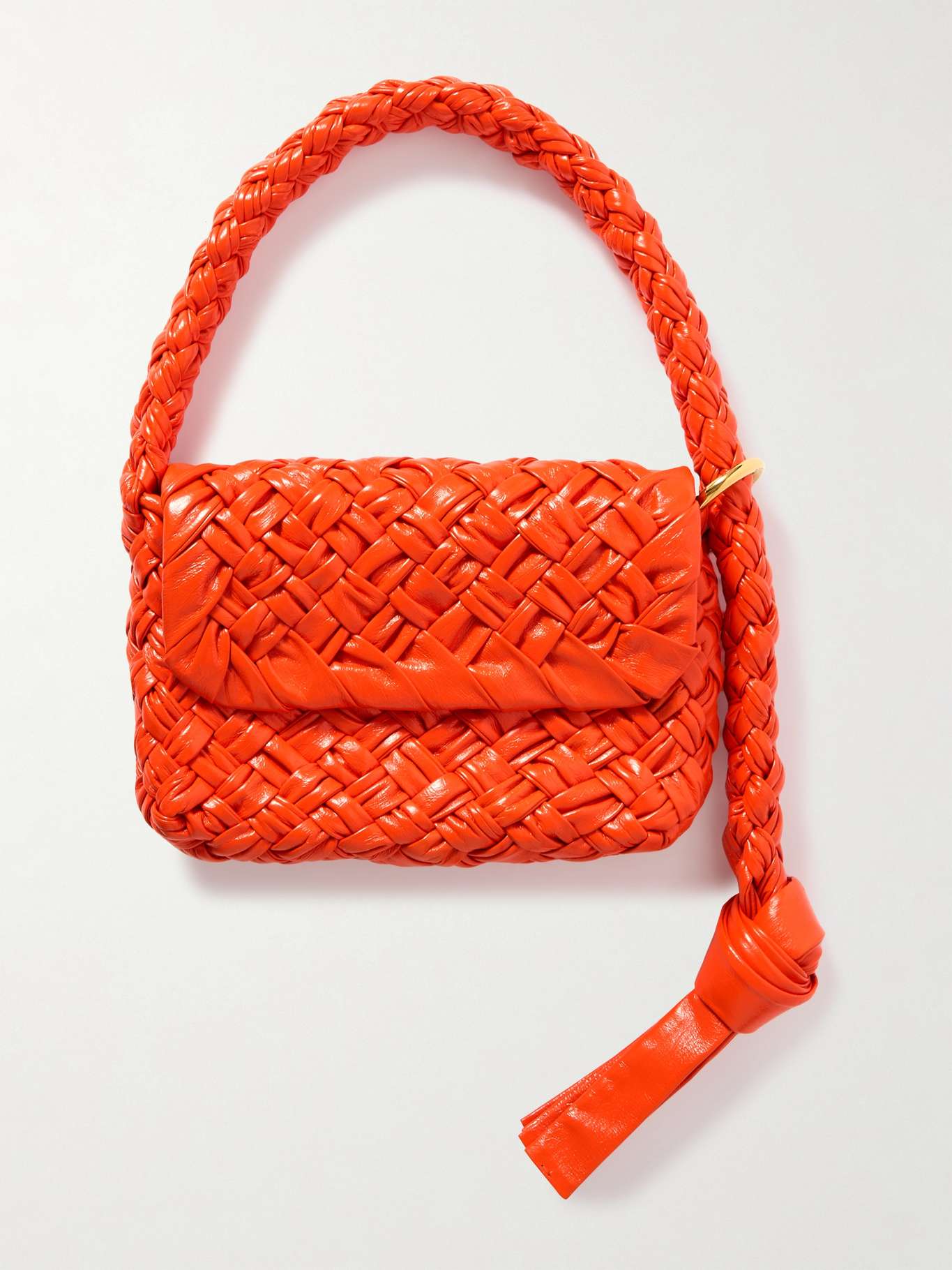 BOTTEGA VENETA Kalimero Città gathered intrecciato leather shoulder bag ...