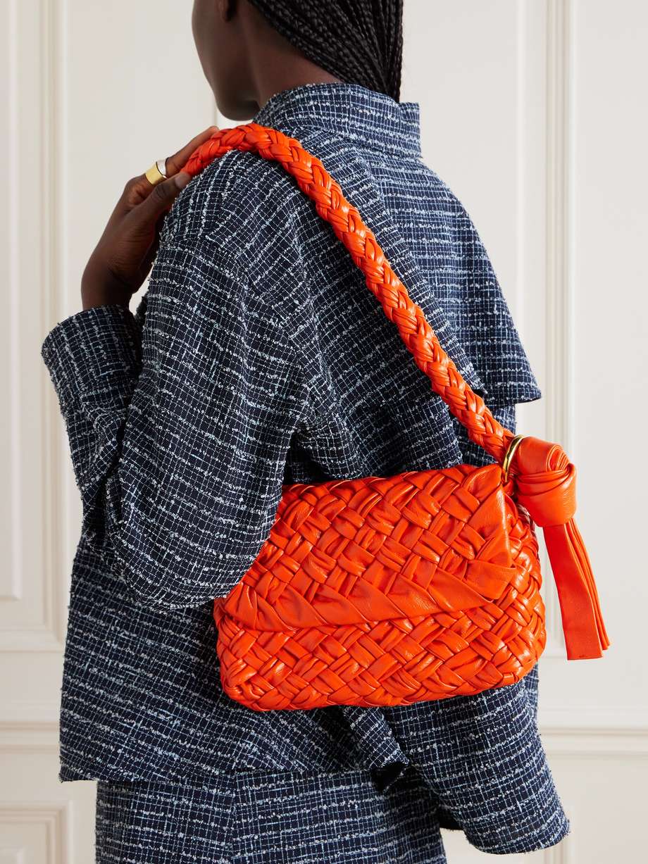 BOTTEGA VENETA Kalimero Città gathered intrecciato leather shoulder bag ...