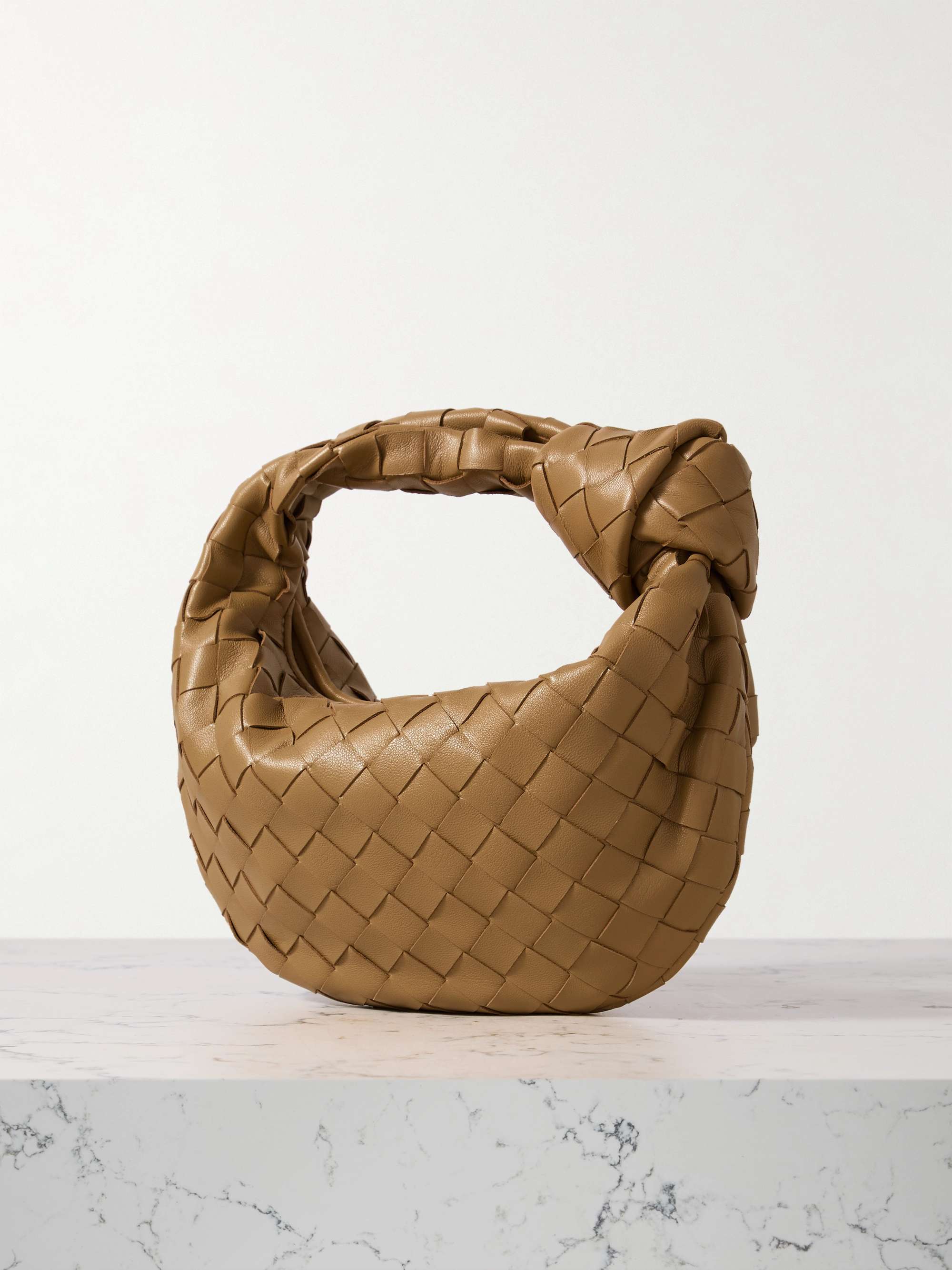 BOTTEGA VENETA Jodie mini knotted intrecciato leather tote | NET-A-PORTER