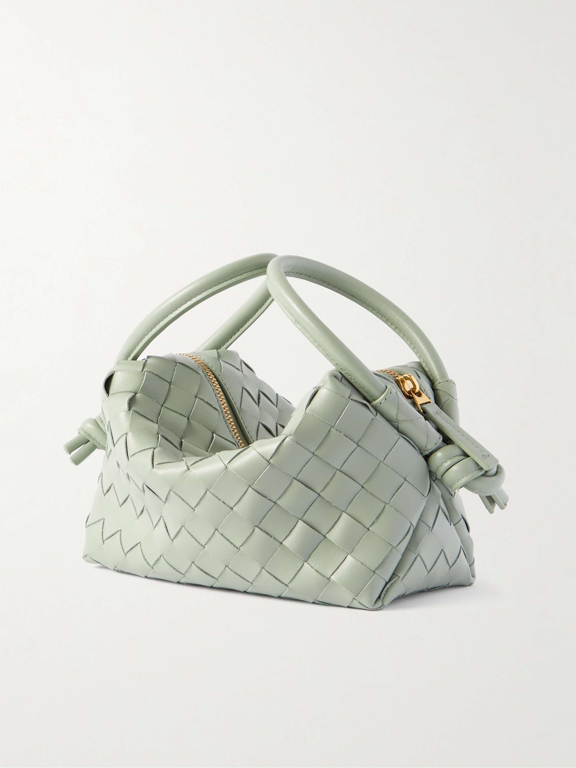 BOTTEGA VENETA Loop intrecciato leather shoulder bag | NET-A-PORTER