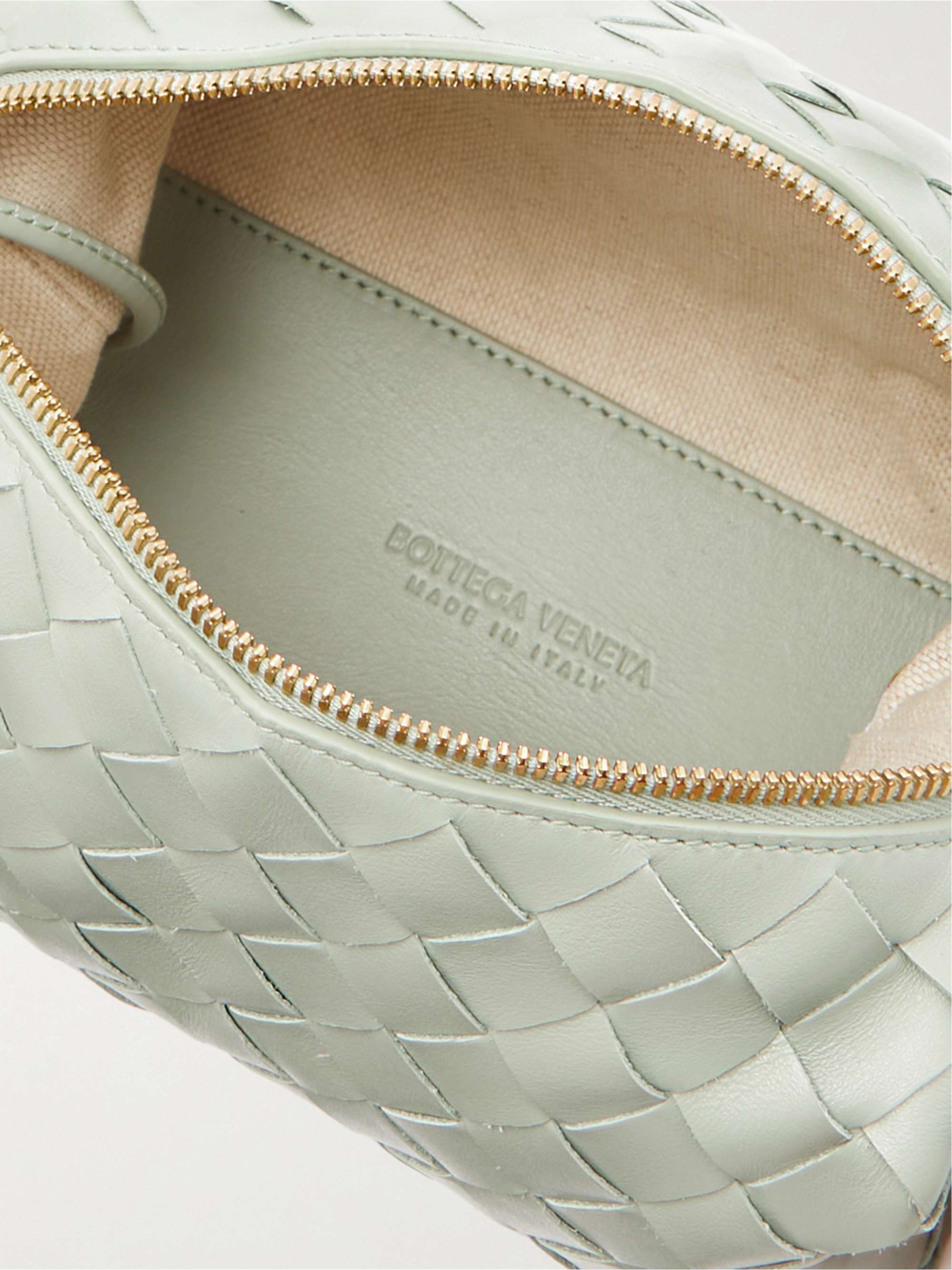 BOTTEGA VENETA Loop intrecciato leather shoulder bag | NET-A-PORTER