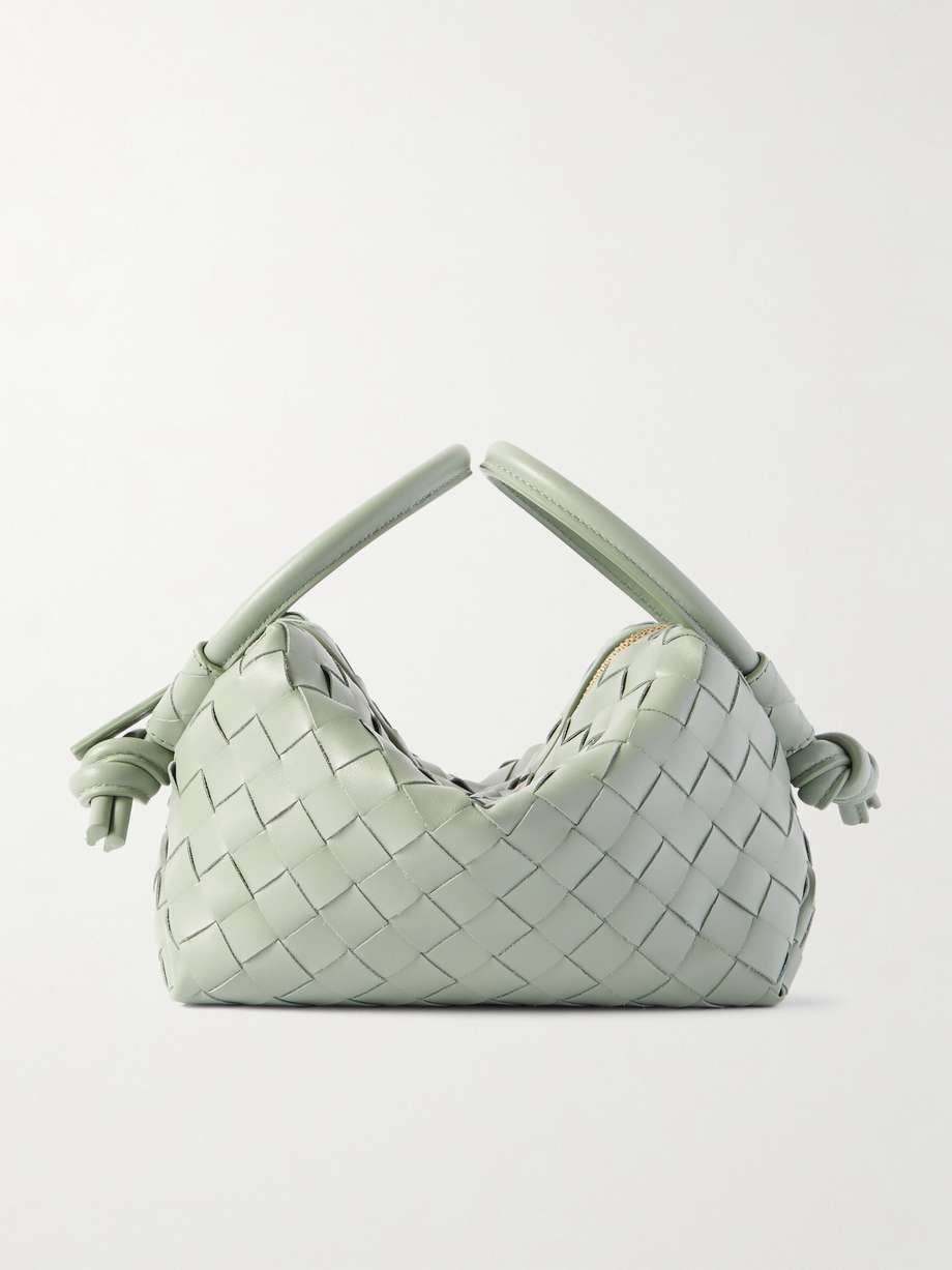 BOTTEGA VENETA Loop intrecciato leather shoulder bag | NET-A-PORTER